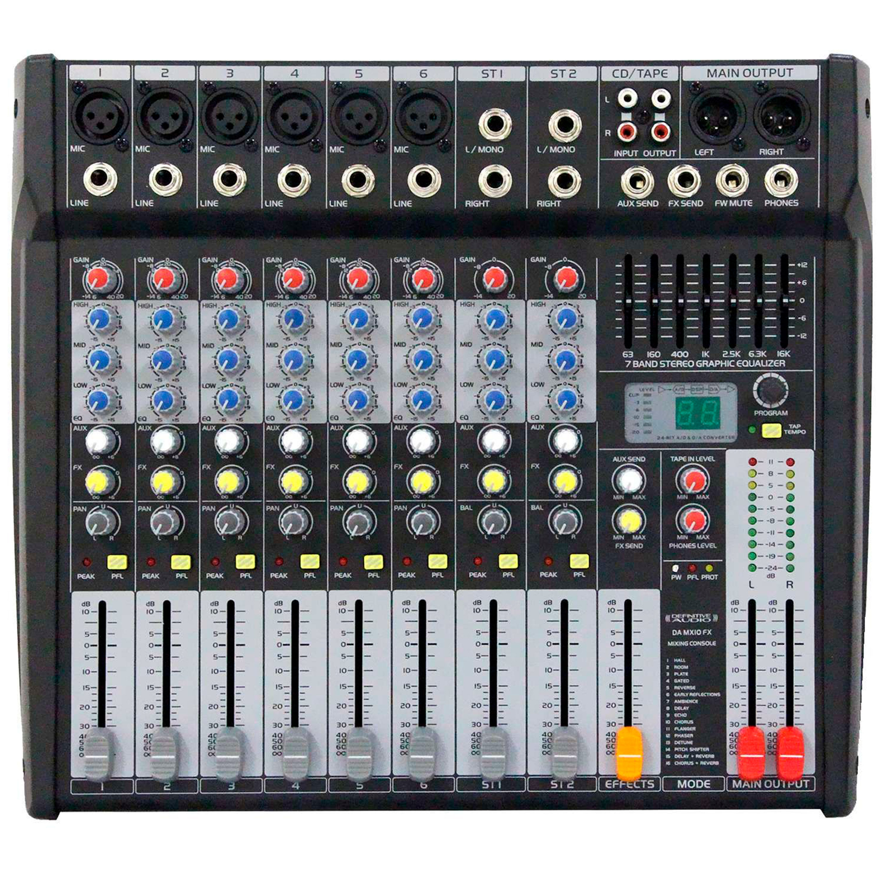 Definitive Audio DA MX10 FX2 - Console de mixage analogique SonoVente.com