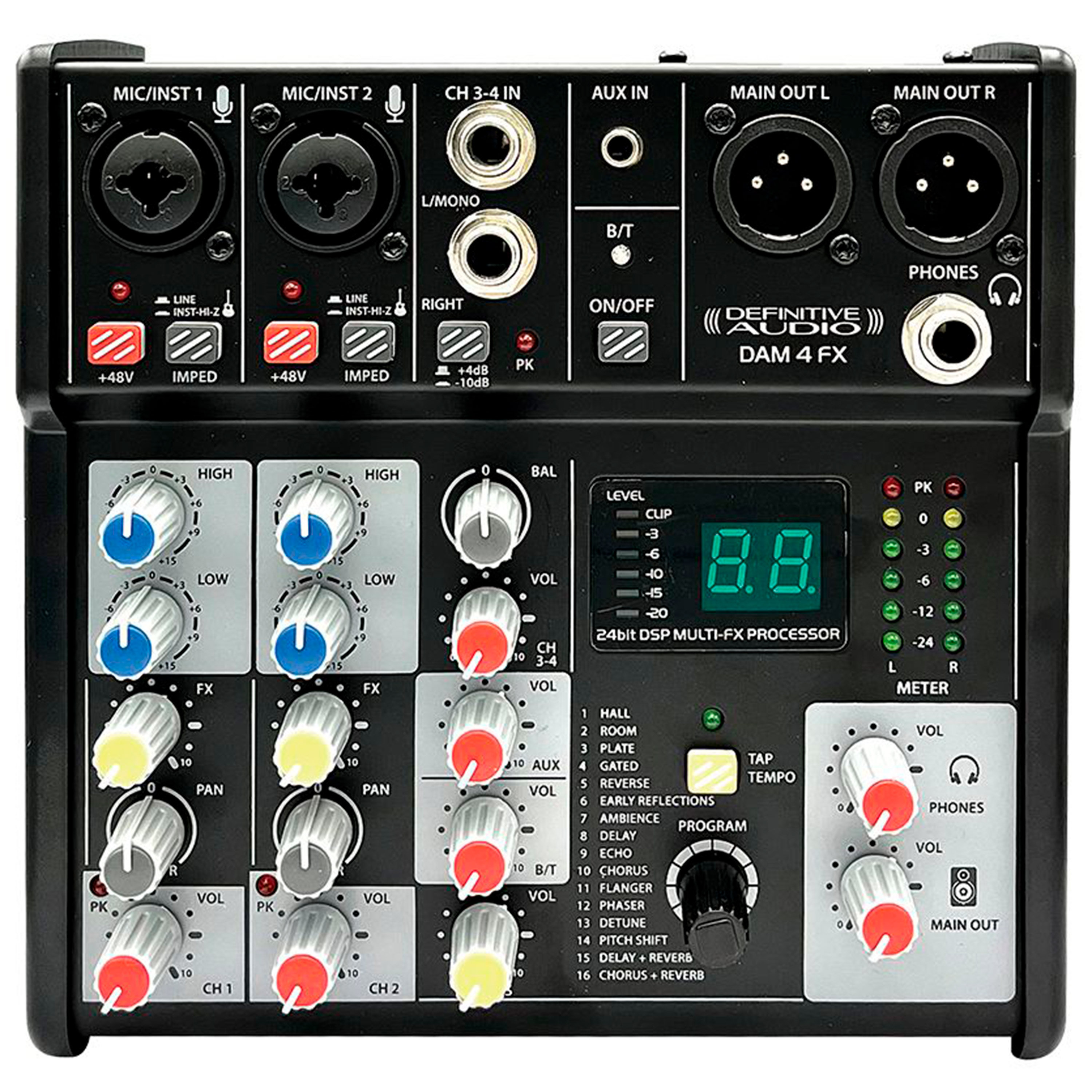 Definitive Audio DAM 4 FX - Console de mixage analogique SonoVente.com