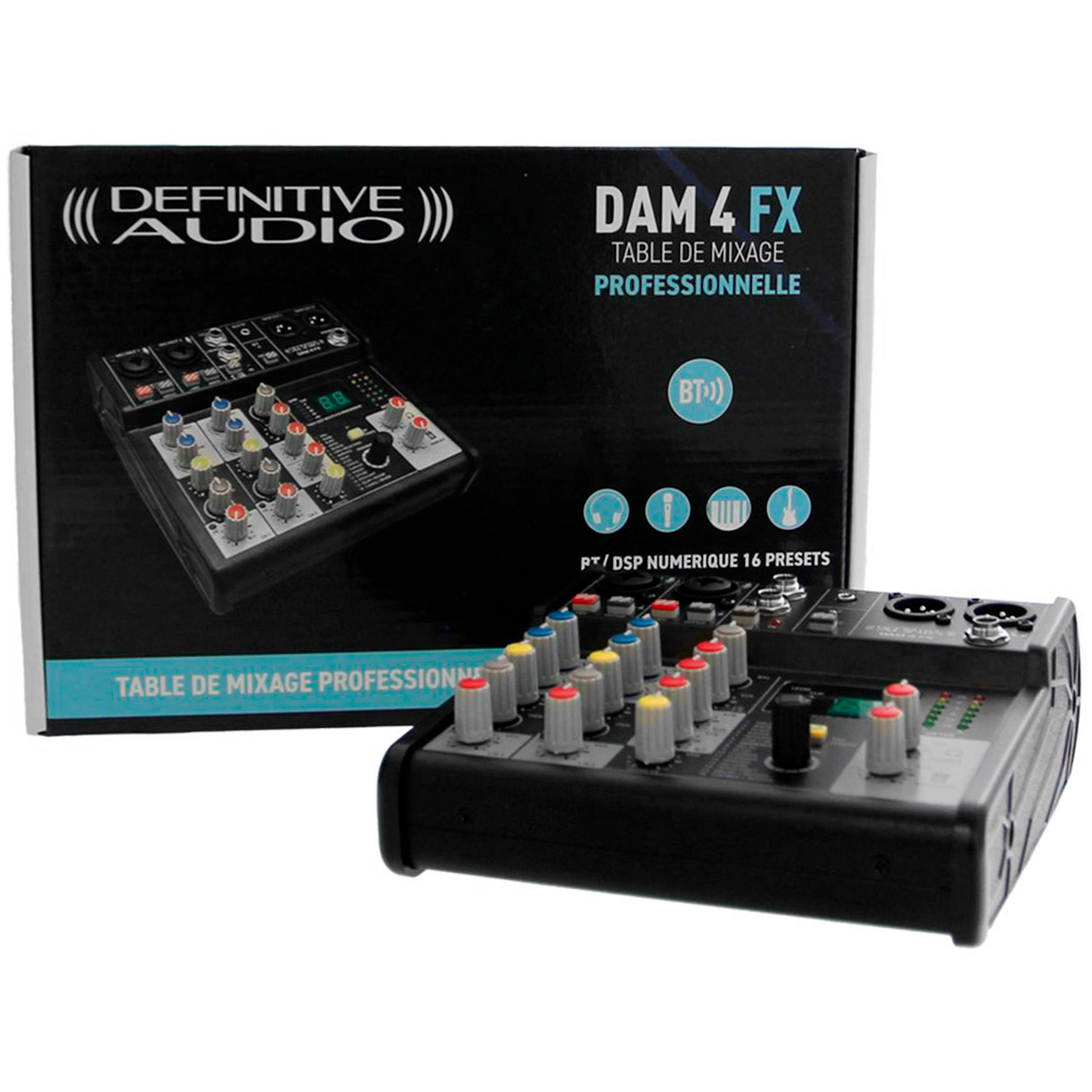 Definitive Audio DAM 4 FX - Console de mixage analogique SonoVente.com