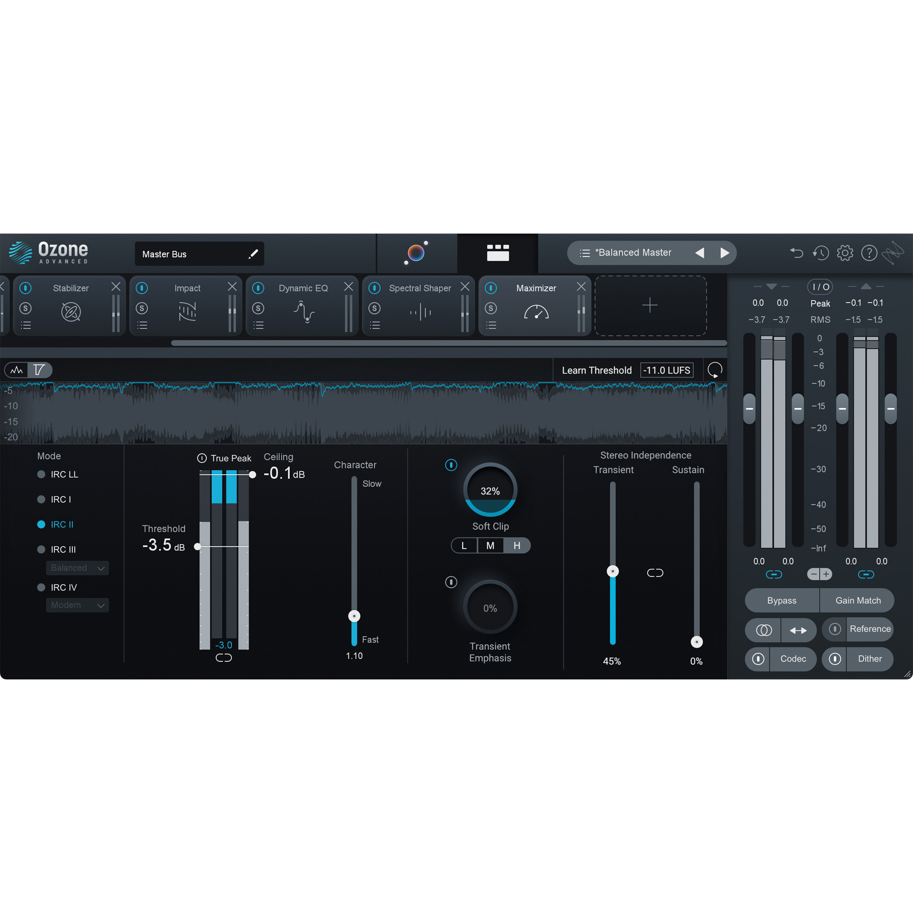 Izotope Ozone 10 Advanced - Logiciel plugins d'effets SonoVente.com