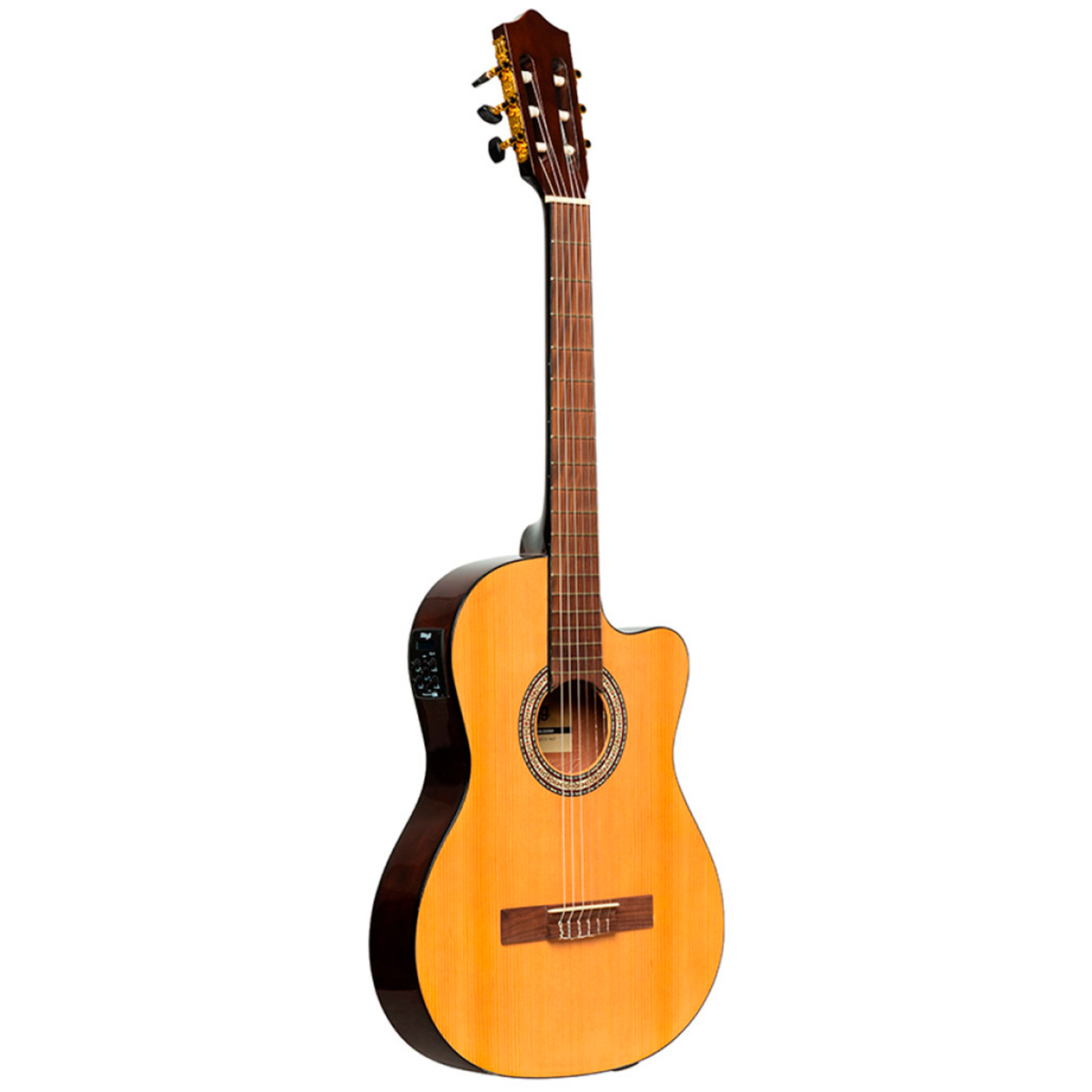Stagg SCL60 TCE NATURAL - Guitare électro nylon SonoVente.com