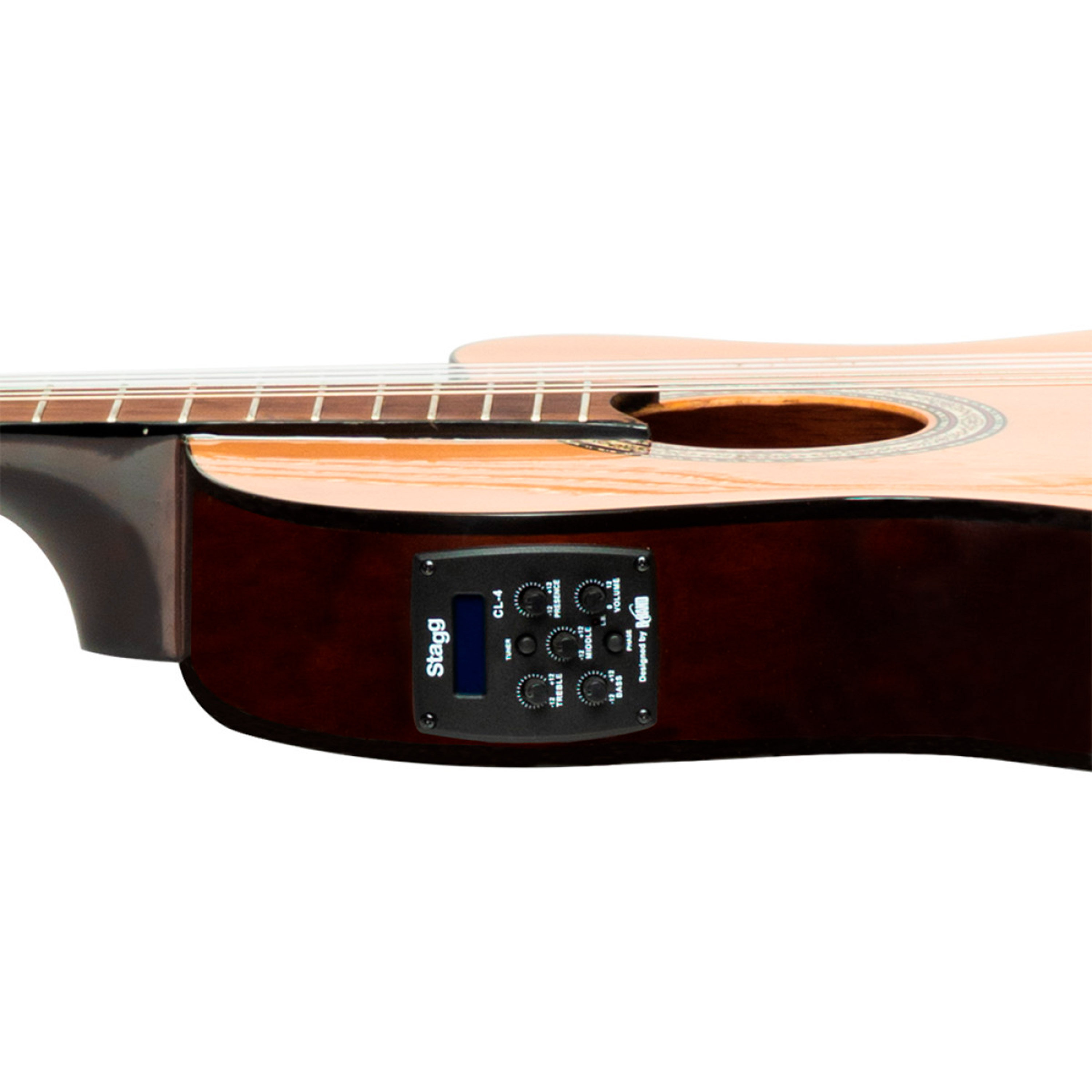 Stagg SCL60 TCE NATURAL - Guitare électro nylon SonoVente.com