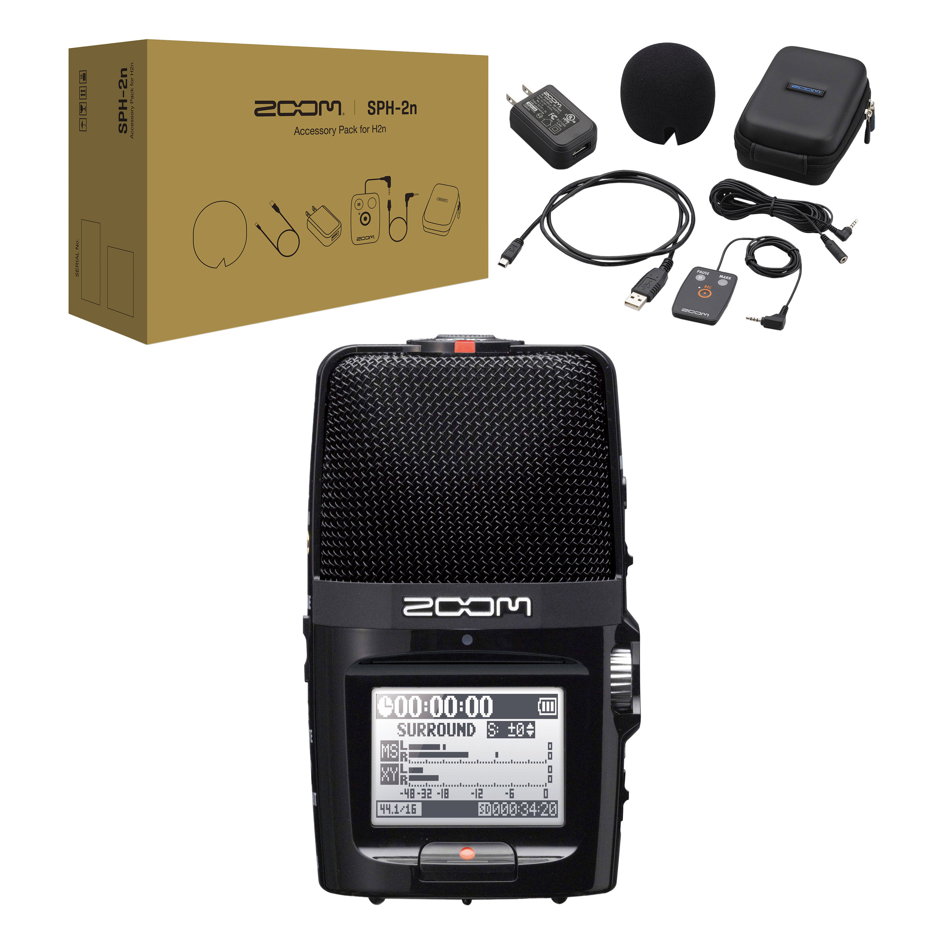Zoom Pack H2N + accessoires - Enregistreur portable SonoVente.com