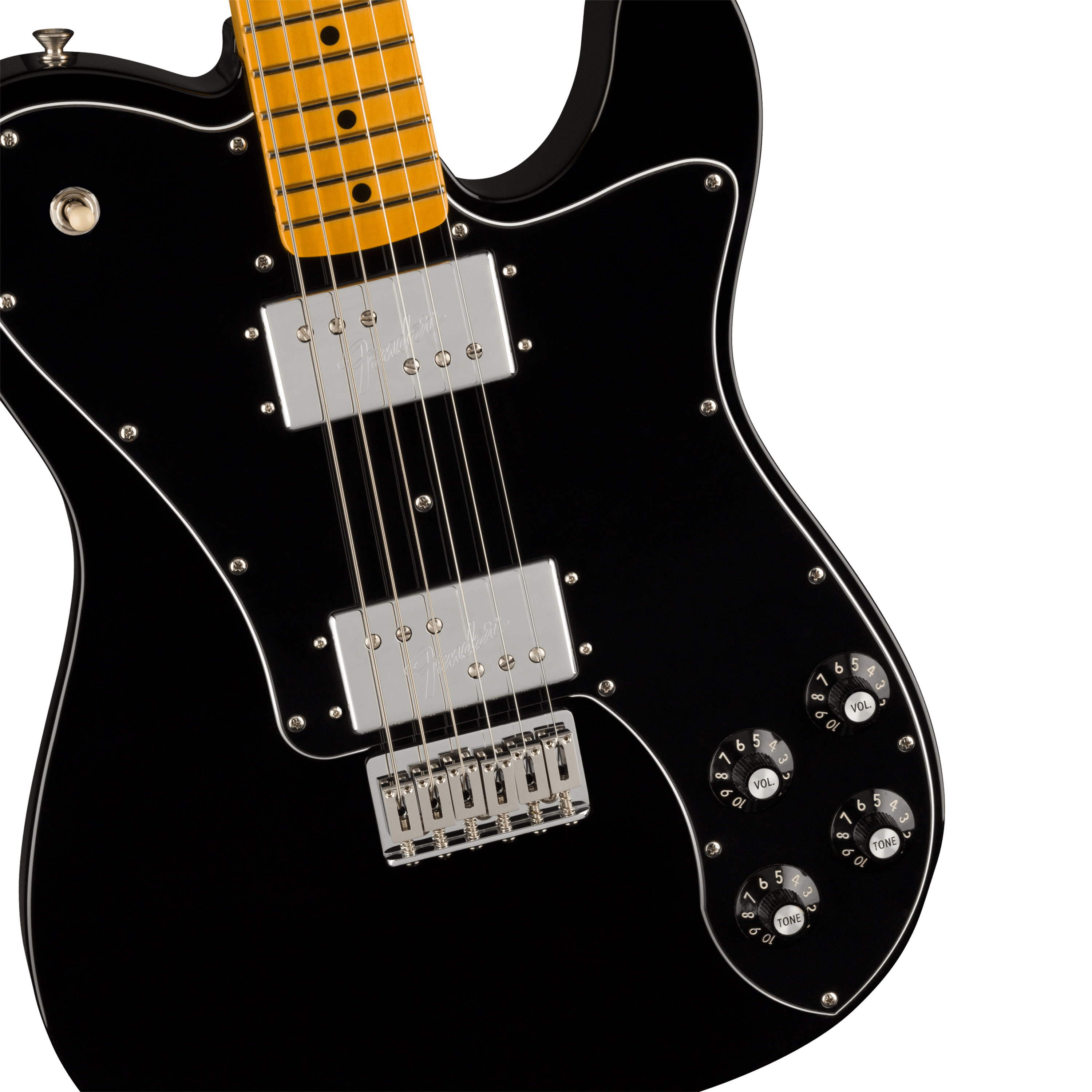Fender American Vintage II 1975 Telecaster Deluxe Black - Guitare forme ...