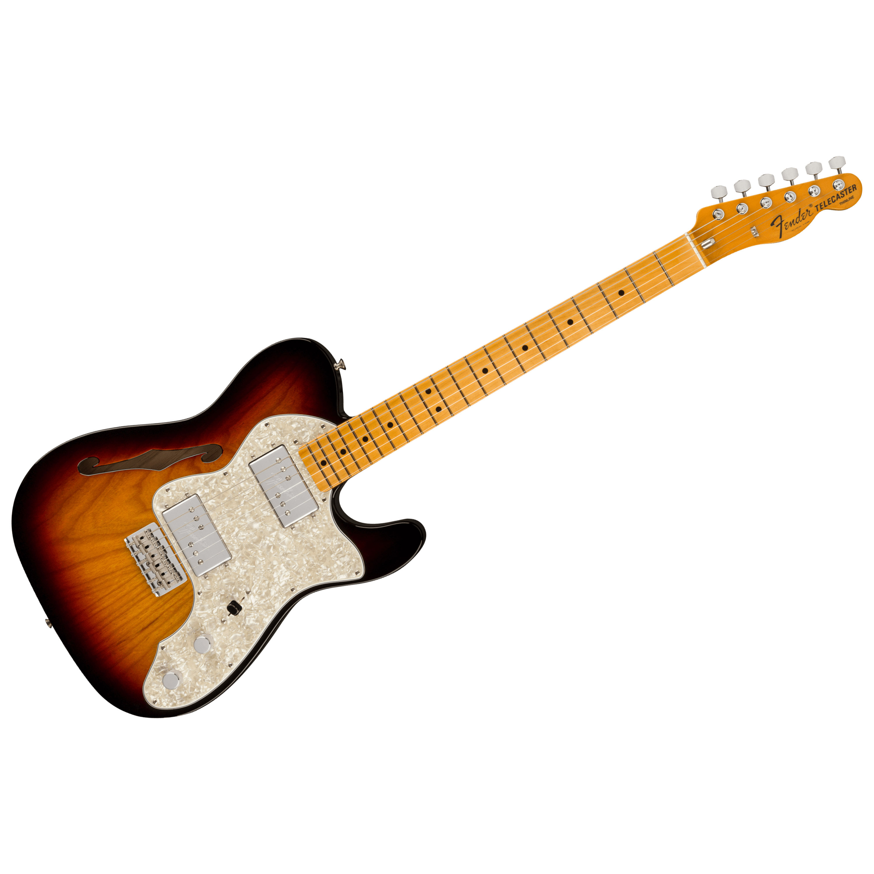 Fender American Vintage II 1972 Telecaster Thinline 3-Color Sunburst ...