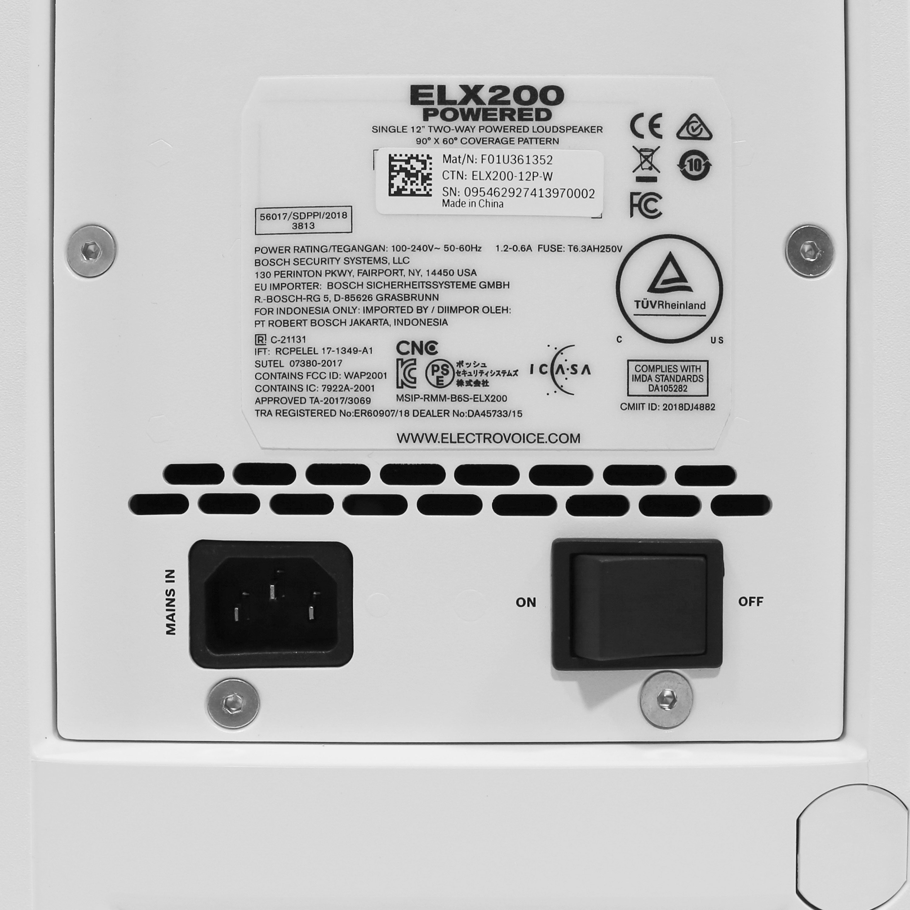 Electro-Voice ELX200-12P-W White - Enceinte amplifiée SonoVente.com