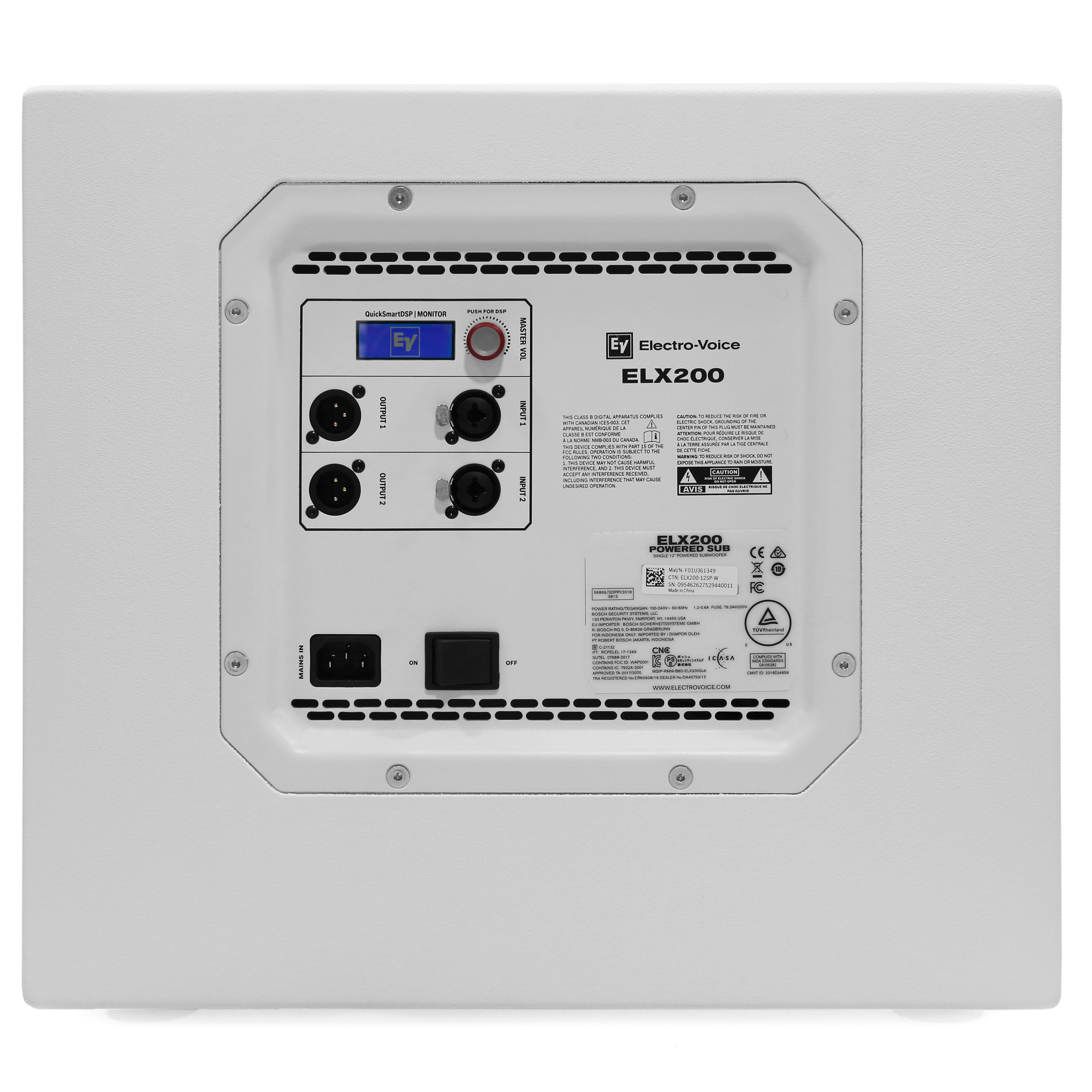 Electro-Voice ELX200-12SP-W White - Caisson de basses SonoVente.com