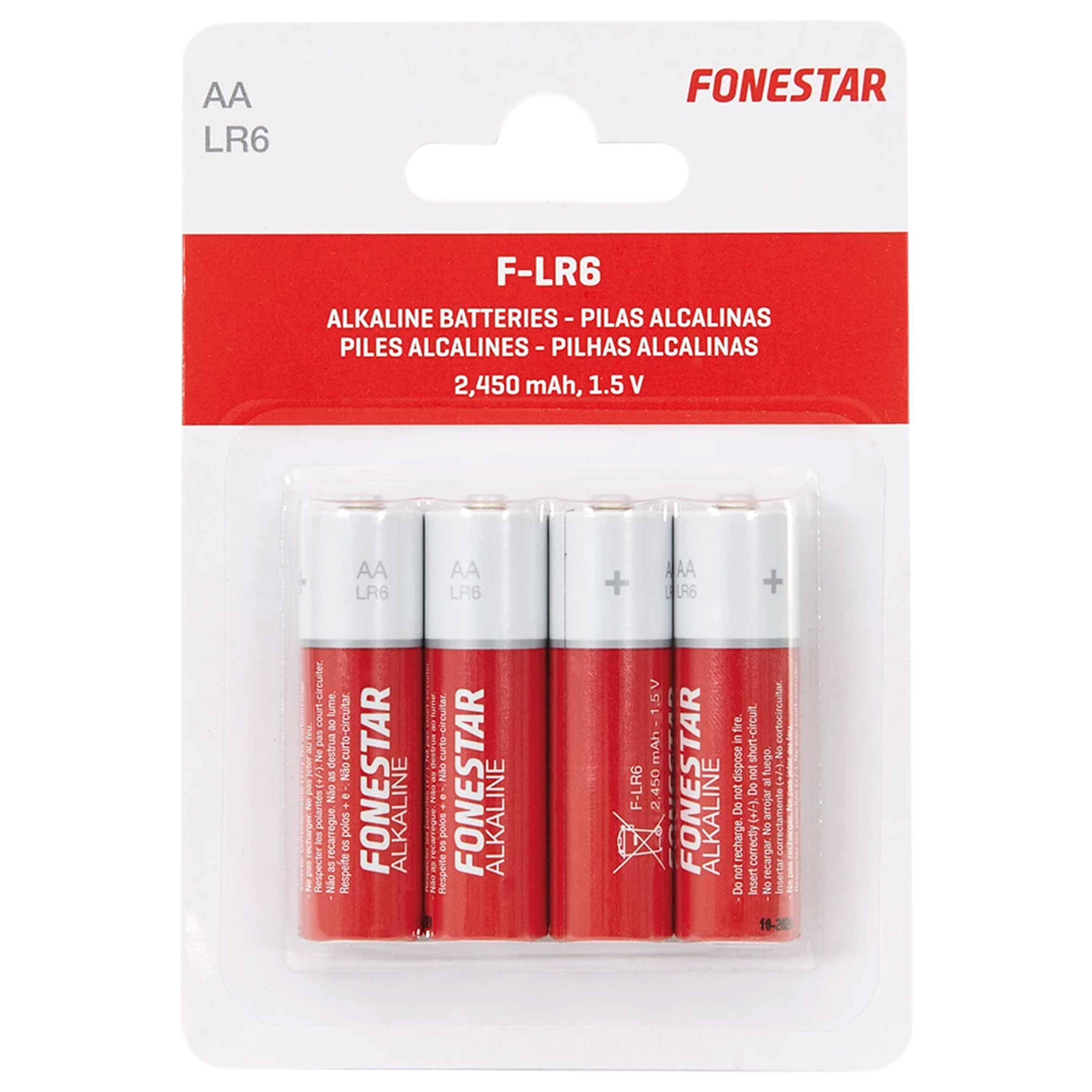 Fonestar F-LR06 - Blister de 4 piles alcalines AA-LR6 - Accessoires ...