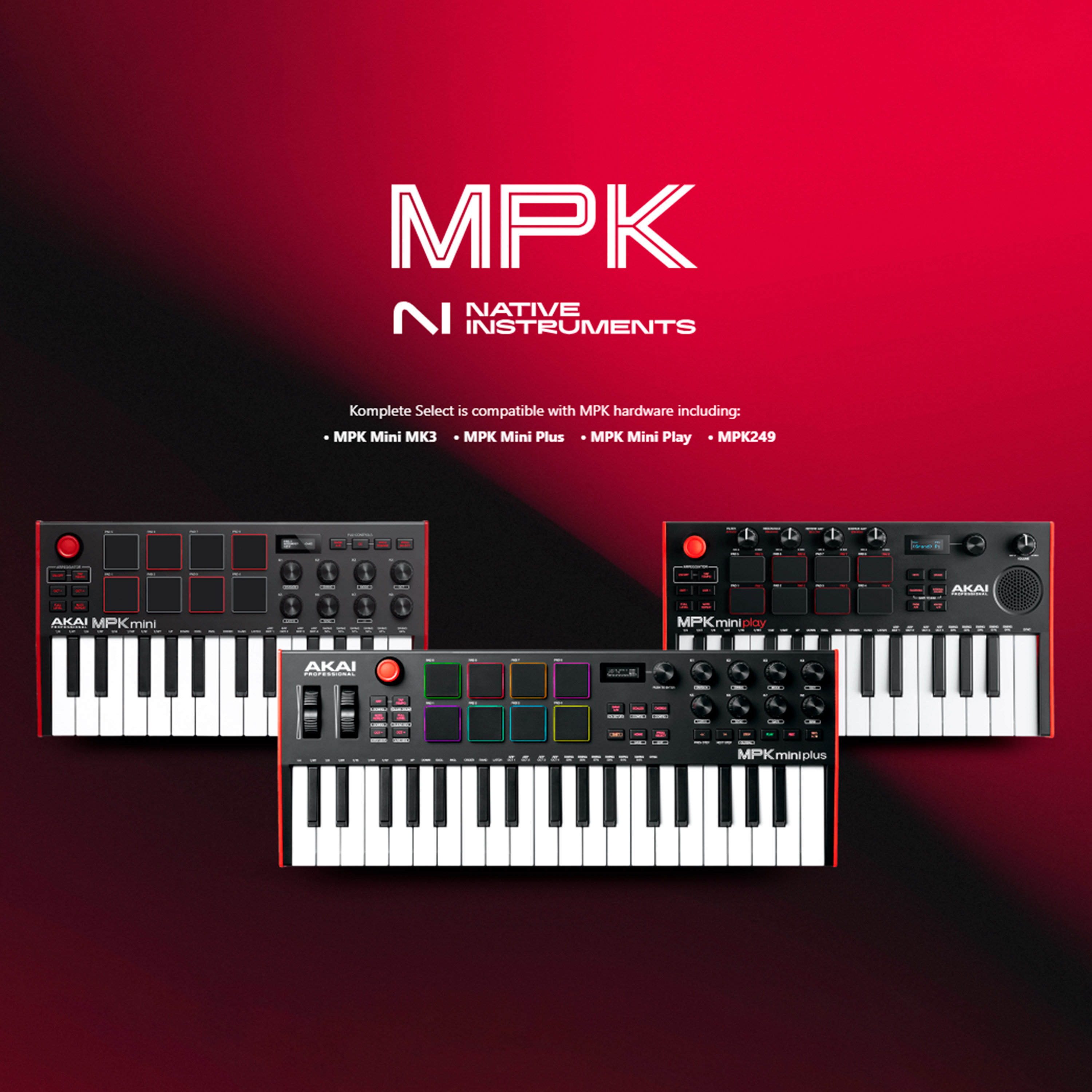 Akai MPK Mini Plus - Clavier maître SonoVente.com