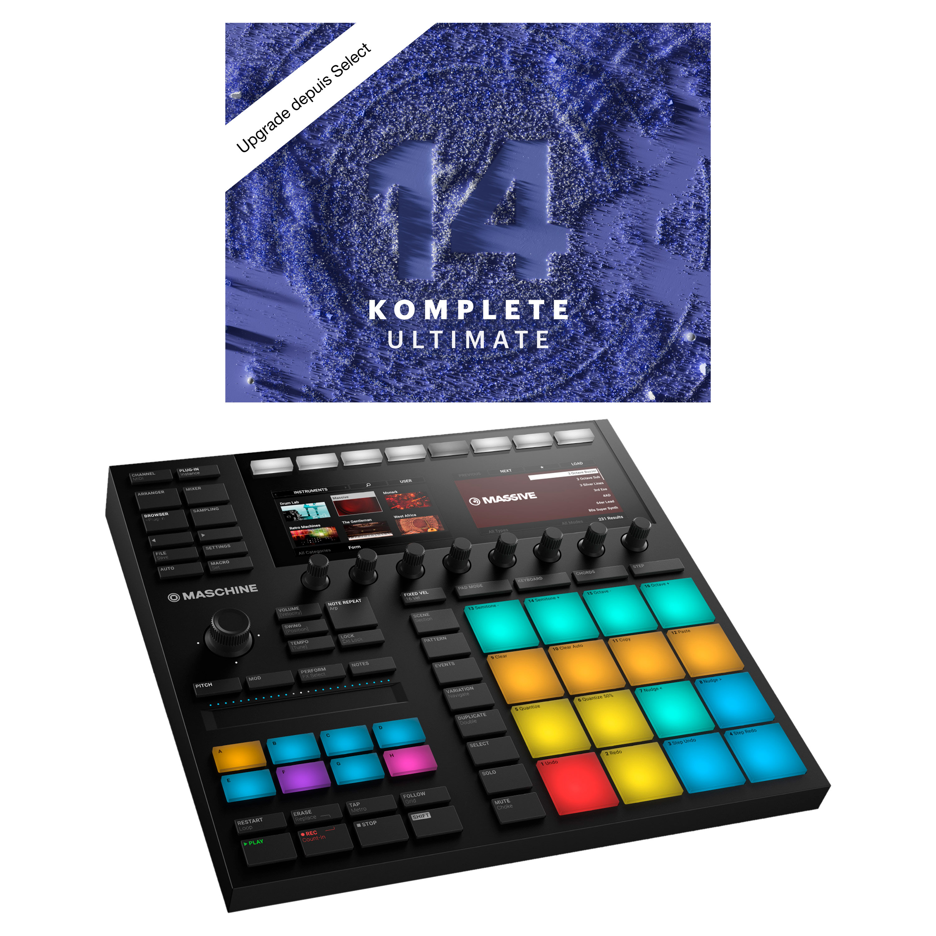 Native Instruments Bundle Maschine Mk3 + Komplete 14 Ultimate upgrade ...