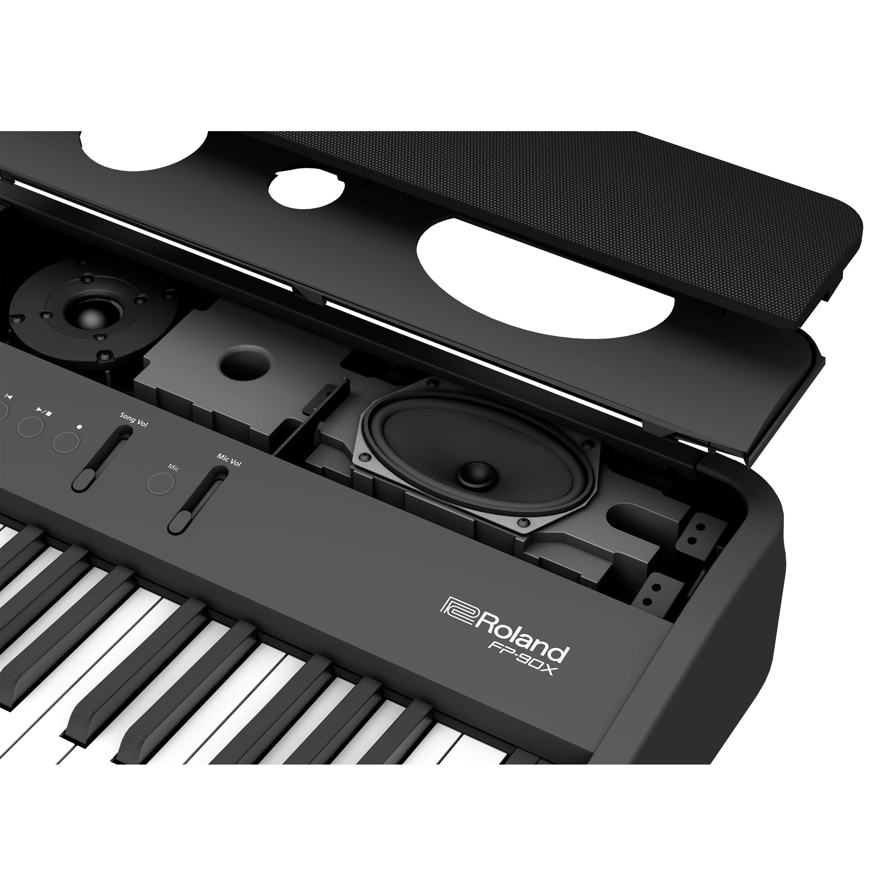 Roland Pack FP-90X Black + meuble + pédales - Piano meuble SonoVente.com