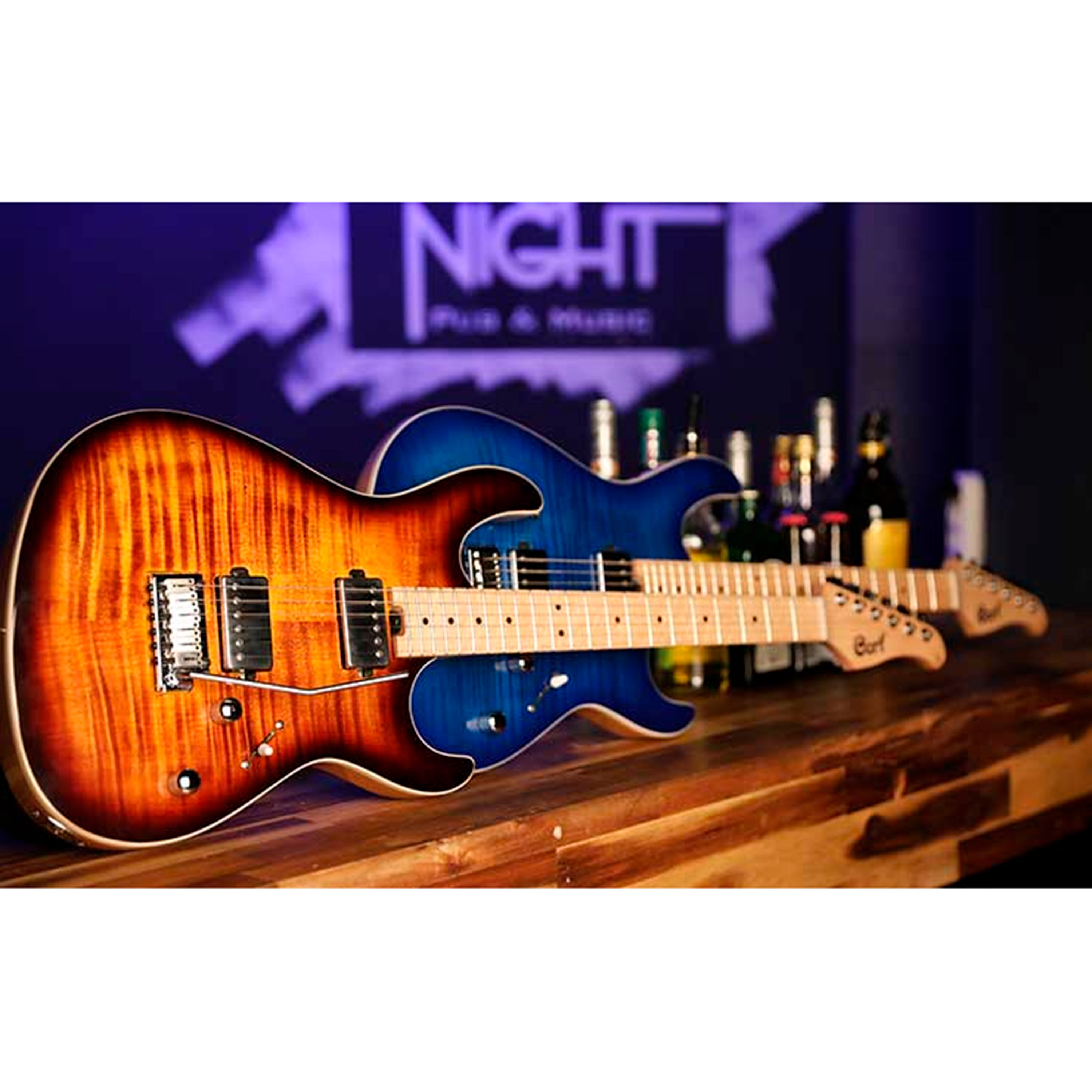 Cort G290 FAT BRIGHT BLUE BURST - Guitare forme ST SonoVente.com