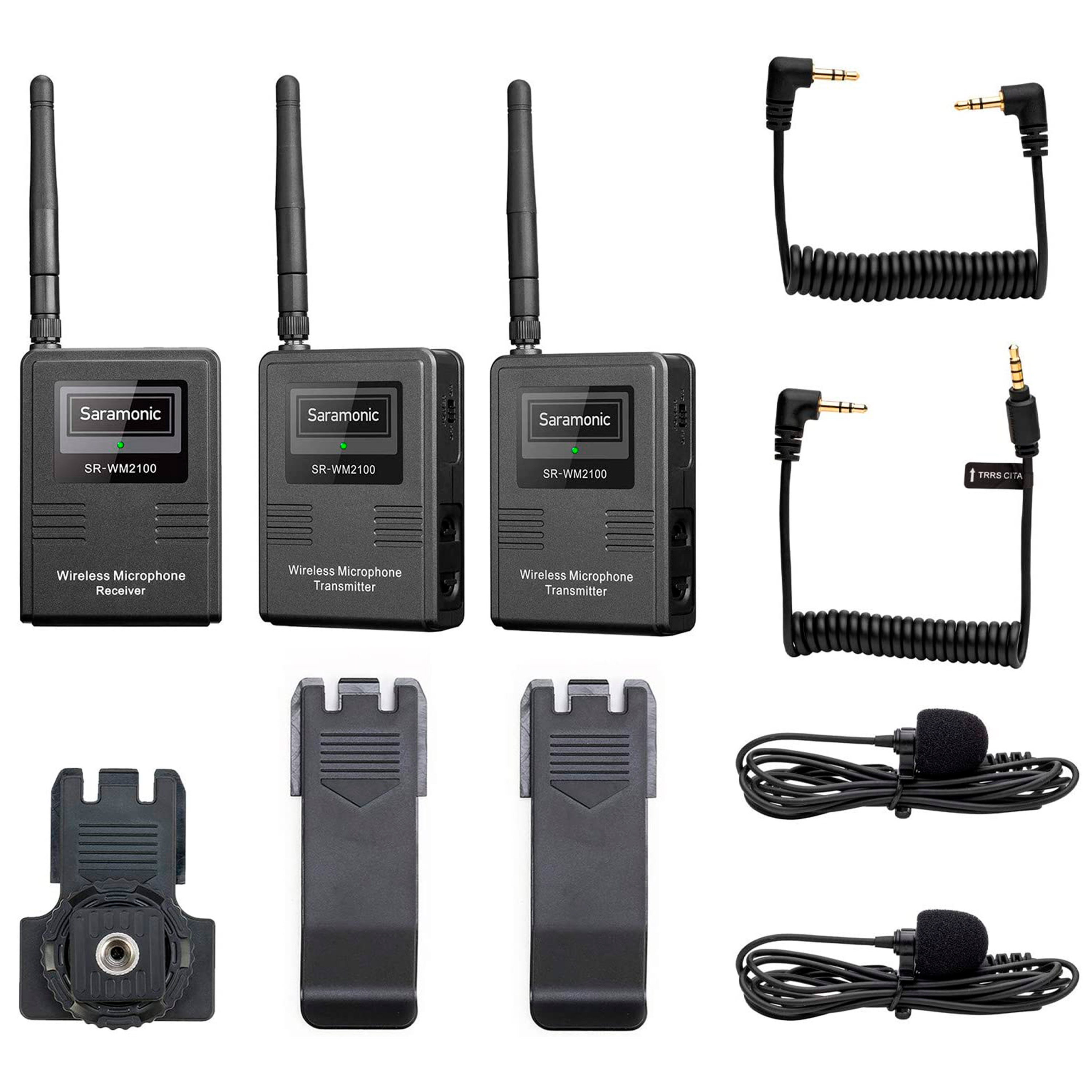 Saramonic SR-WM2100 (RX + TX + TX) - Micro HF chant SonoVente.com