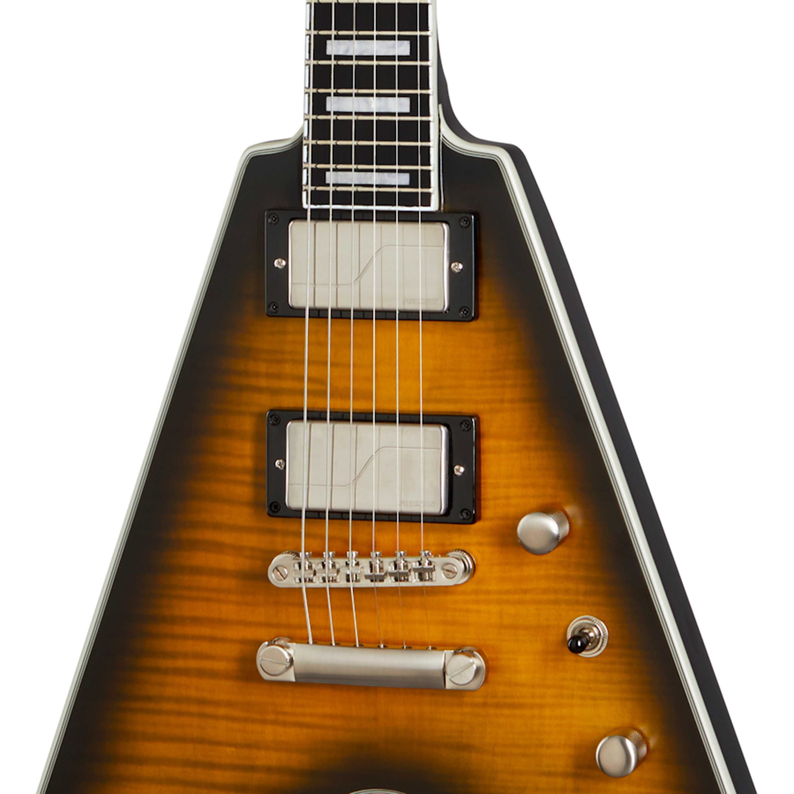 Epiphone Flying V Prophecy Yellow Tiger Aged Gloss - Guitare flying V ...