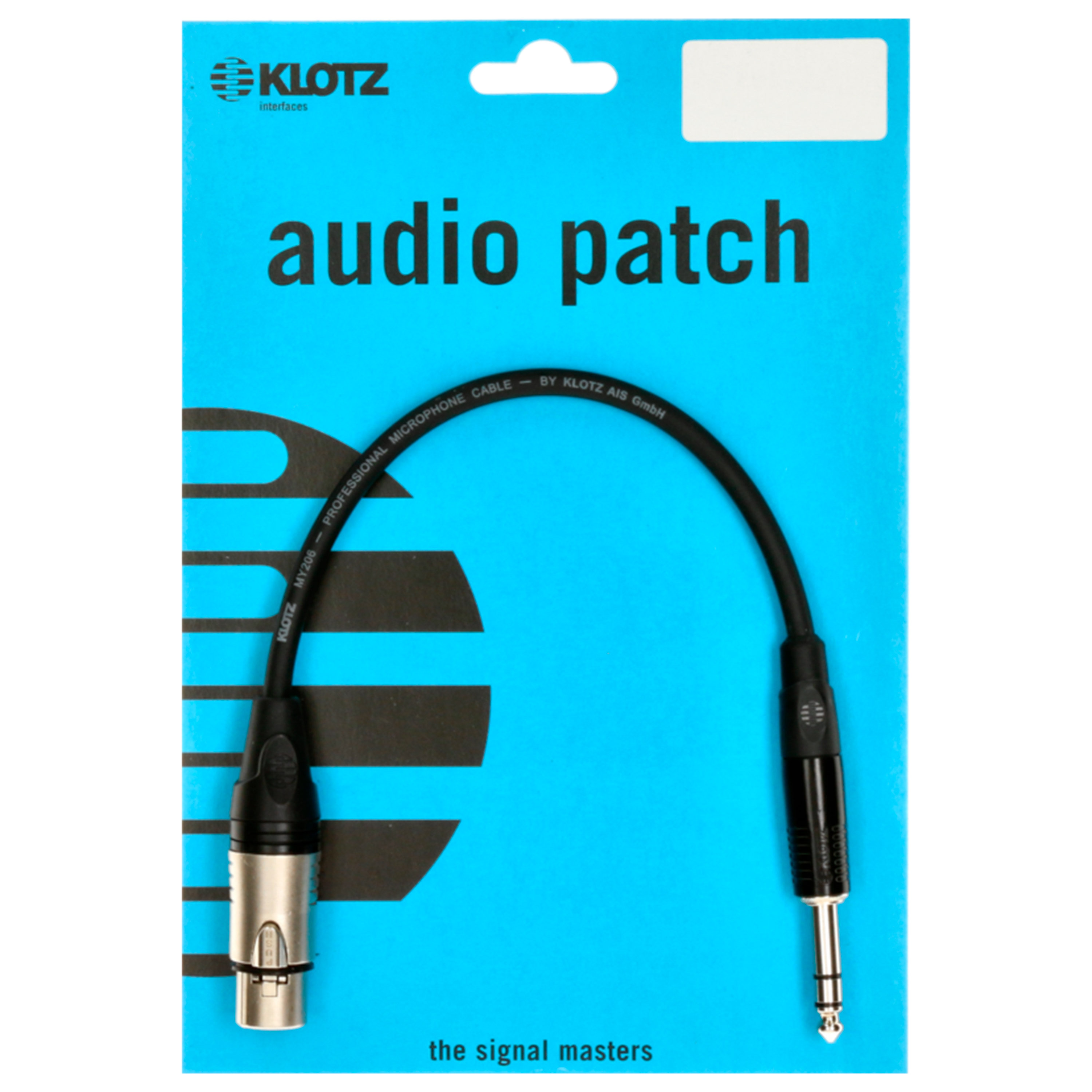 Klotz Câble Patch M1 Pro XLR femelle / Jack mâle TRS, 30cm - Câble ...