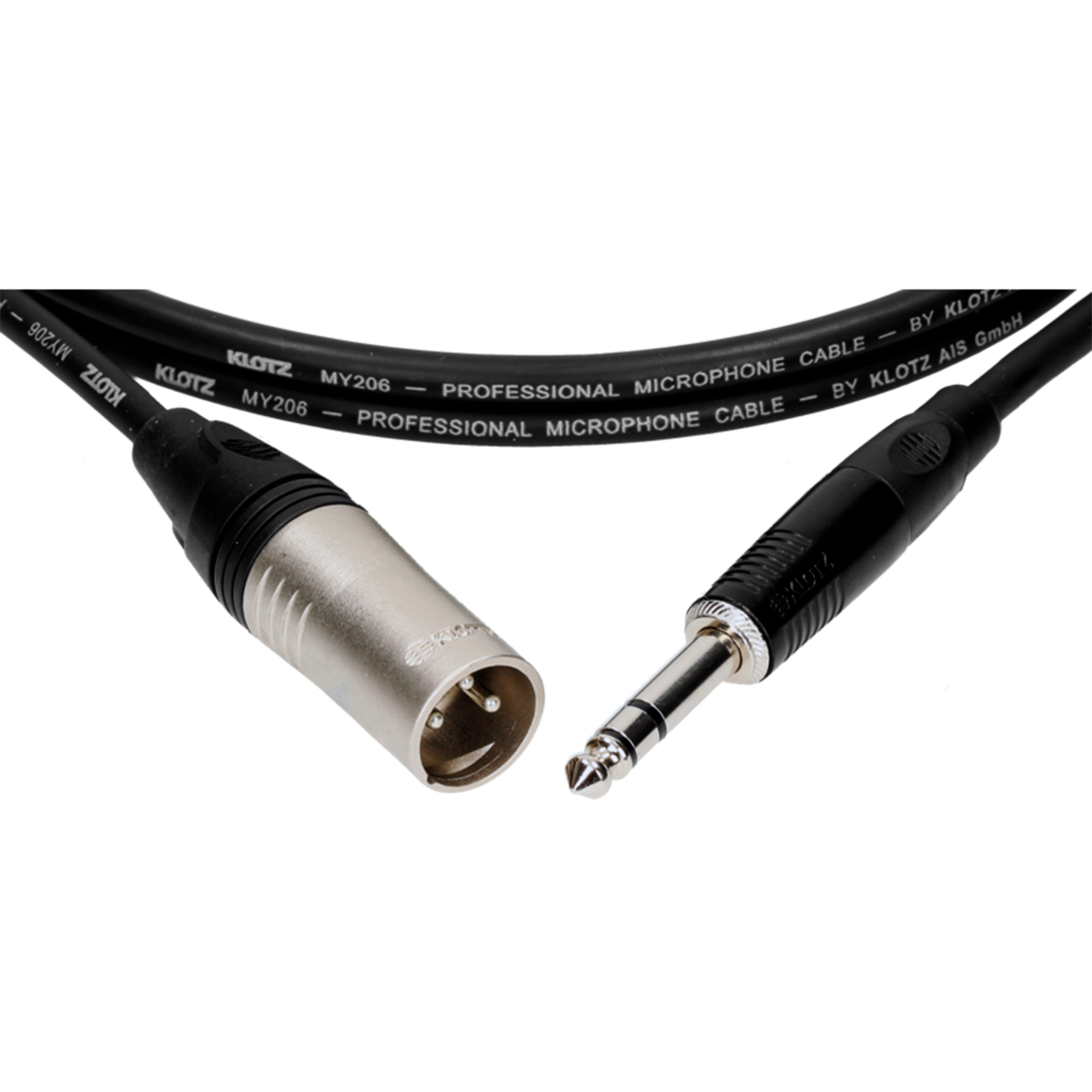 Klotz Câble M1 Pro Jack mâle TRS / XLR mâle, 3m - Câble micro SonoVente.com