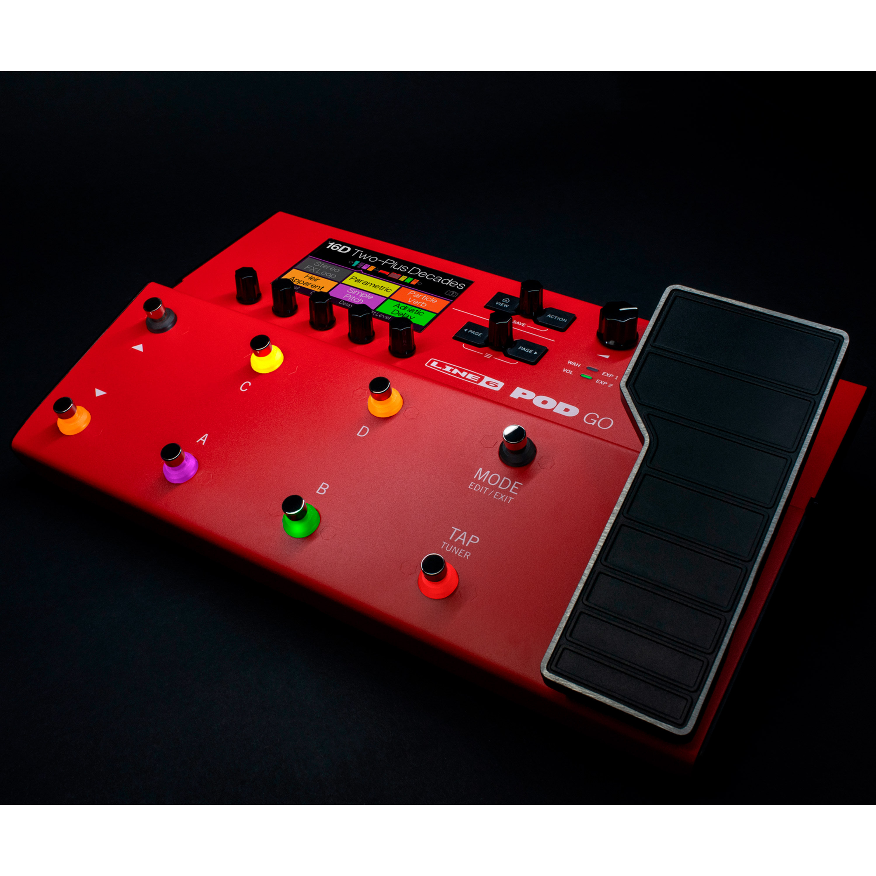 Line 6 POD Go Red Edition Limitée - Effets guitare électrique SonoVente.com
