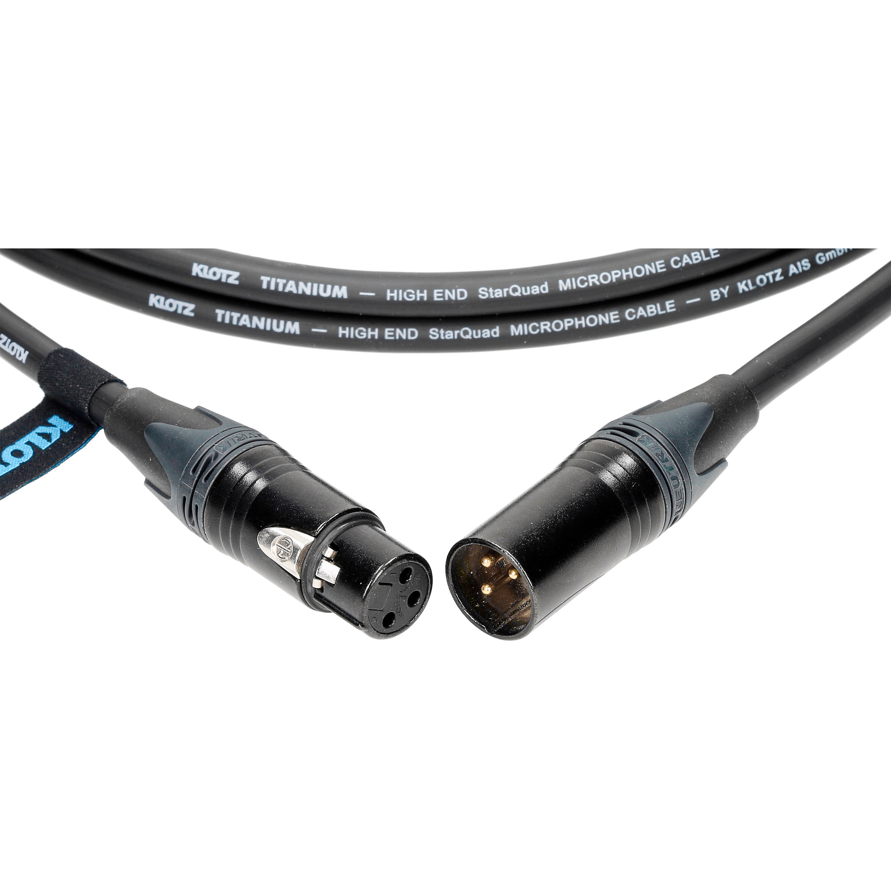 Klotz Câble Titanium StarQuad XLR mâle/femelle Neutrik, 3m - Câble ...