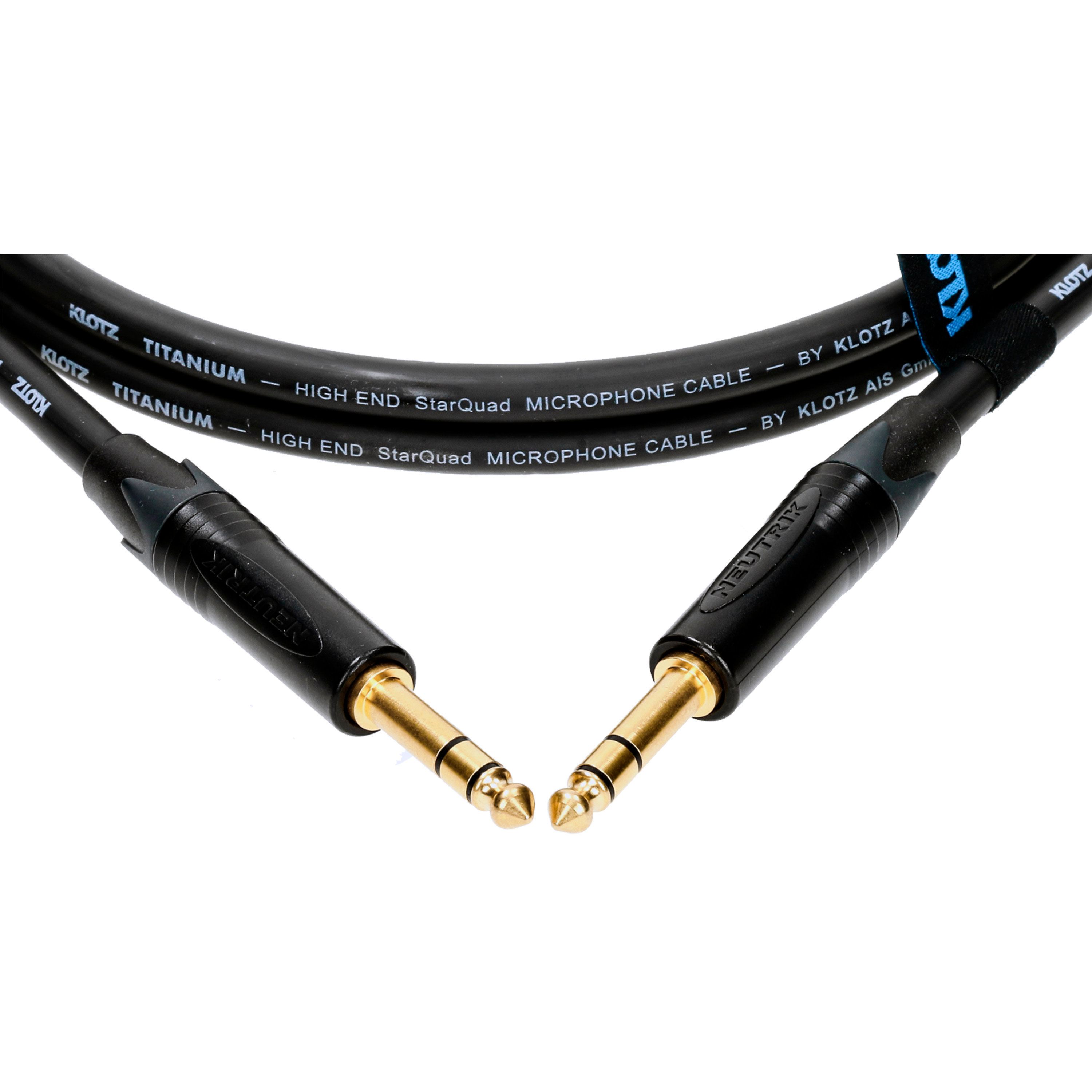 Klotz Câble Titanium StarQuad Jack TRS mâle/mâle Neutrik, 10m - Câble ...