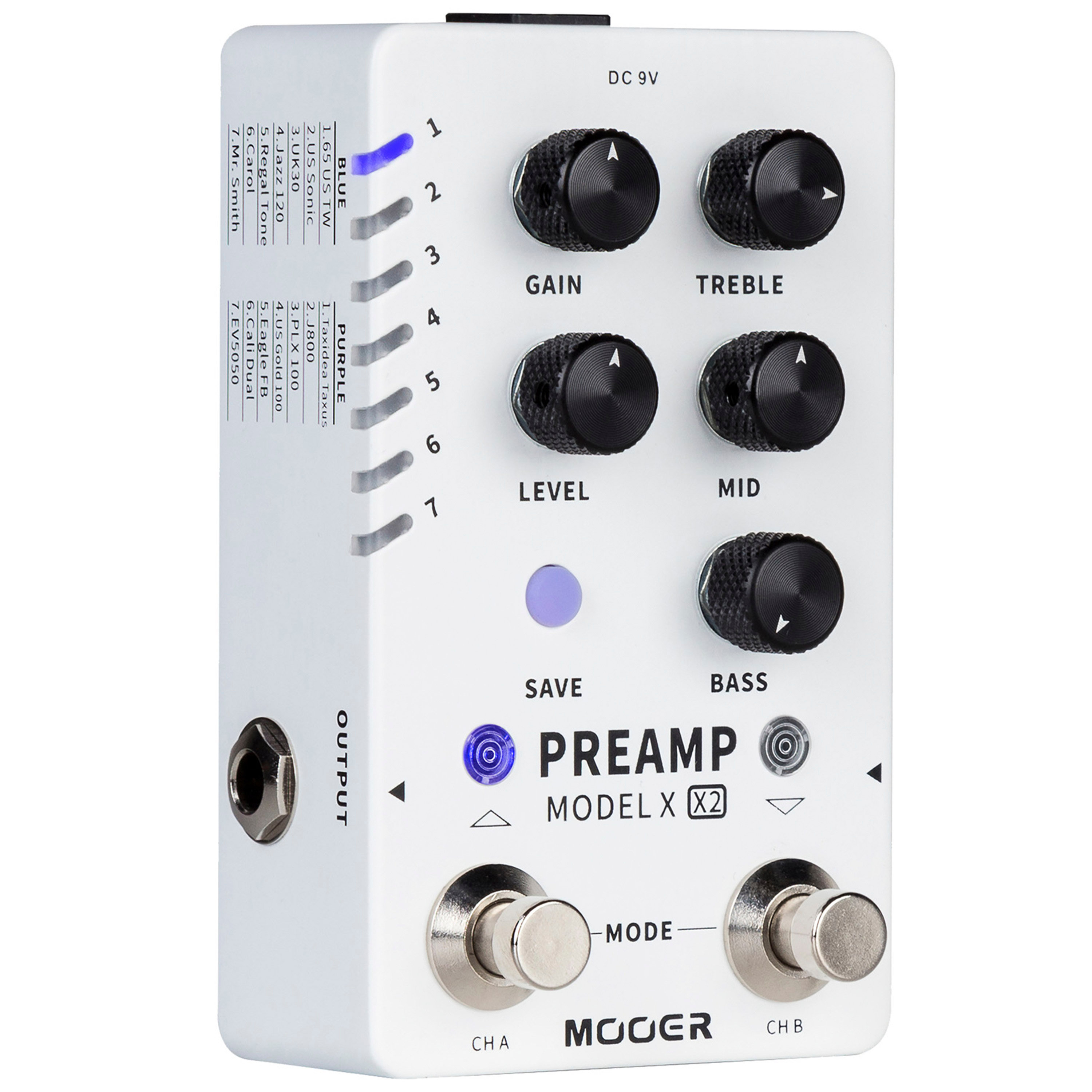 Mooer Preamp Model X X2 - Effets guitare électrique SonoVente.com