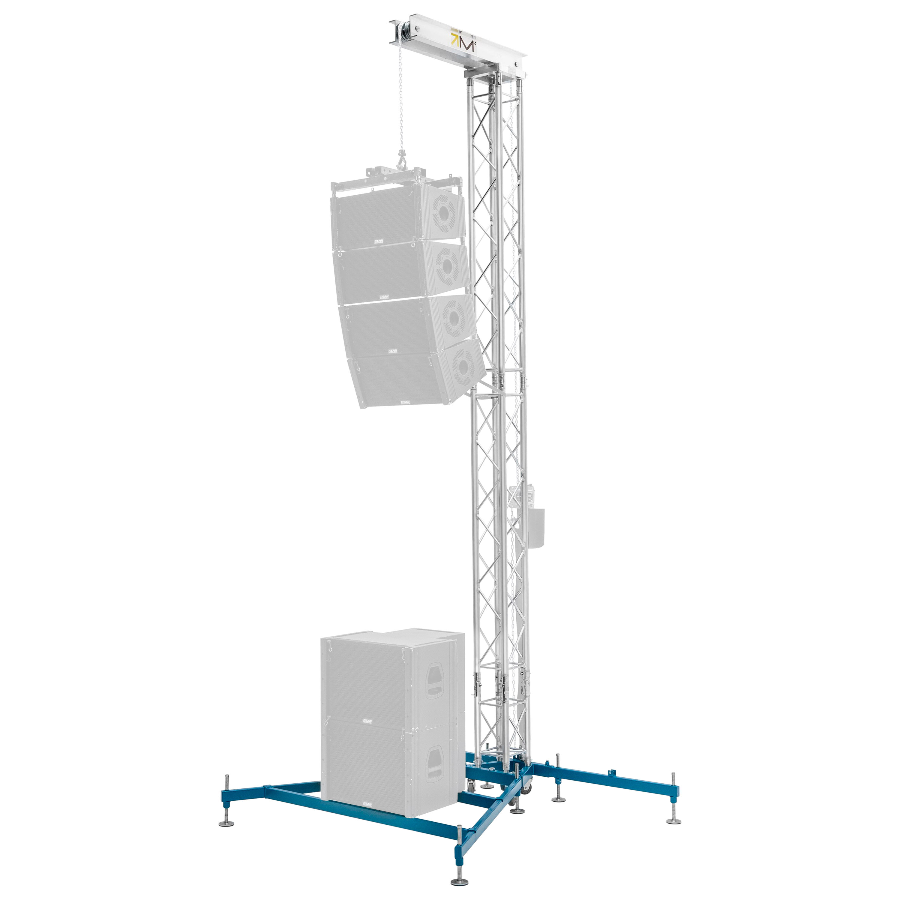 Milos PA Fly Tower - Pieds de levage SonoVente.com