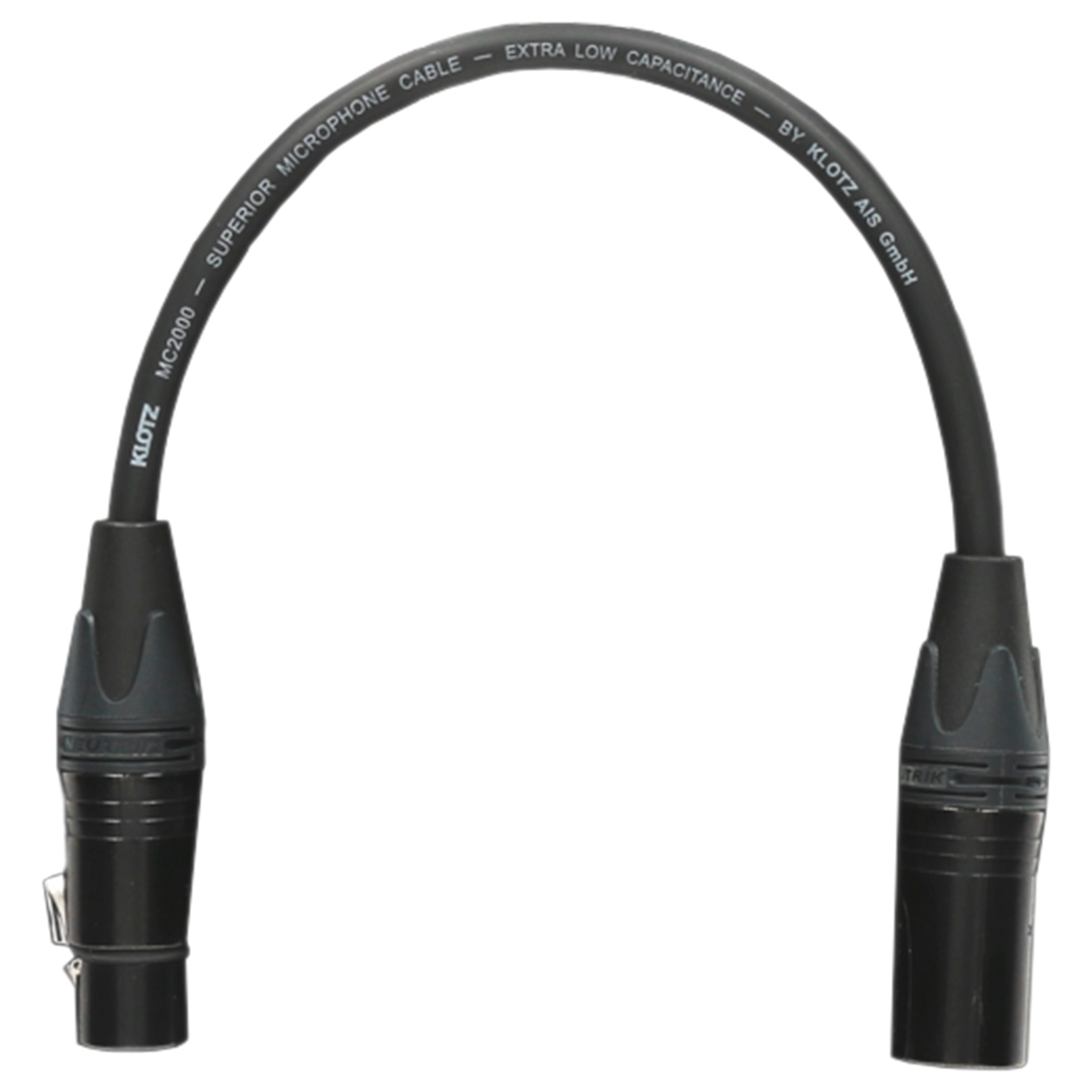 Klotz Câble Patch M2 Pro XLR mâle/femelle Neutrik, 30cm - Câble micro ...