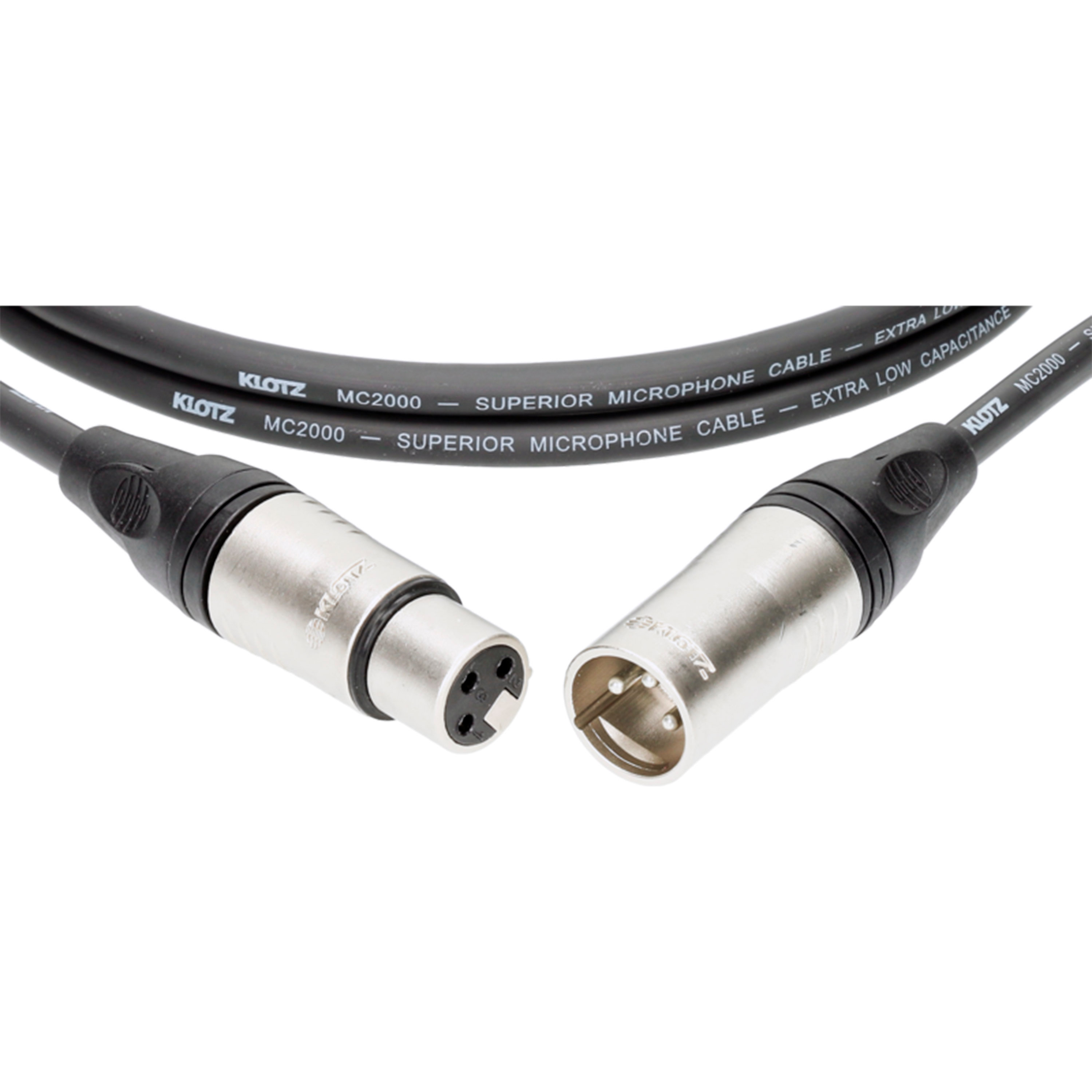 Klotz Câble M2 Pro XLR mâle/femelle, 2m - Câble micro SonoVente.com
