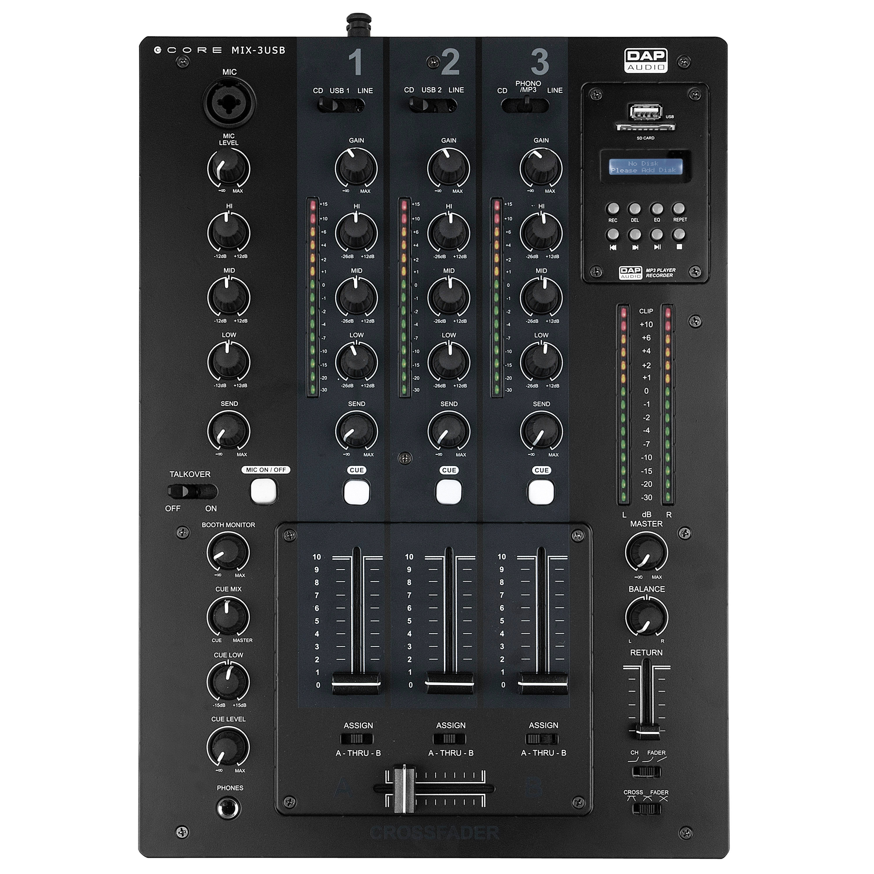 Dap CORE MIX-3 USB - Table de mixage DJ SonoVente.com