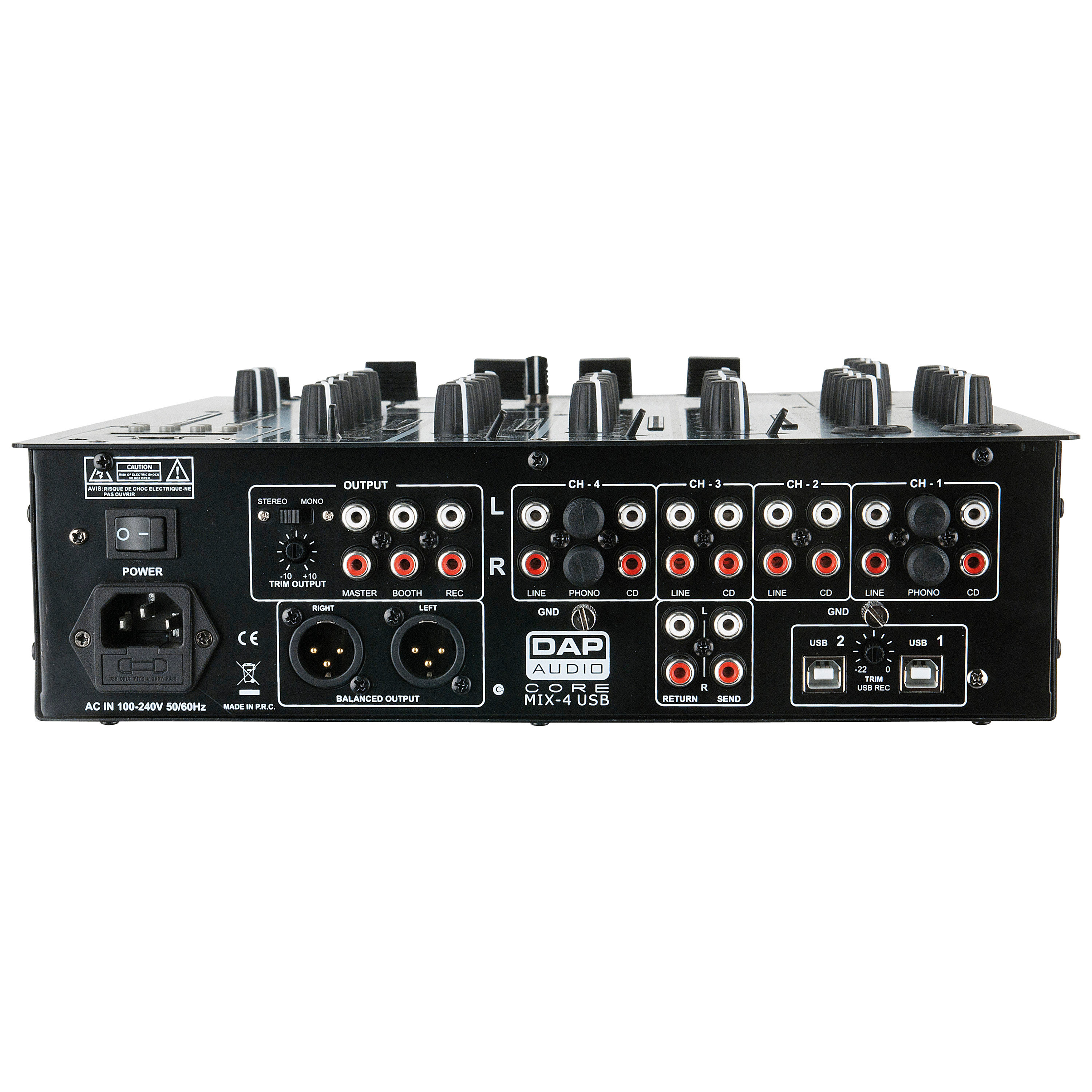 Dap CORE MIX-4 USB - DJ-mixer SonoVente.com - nl