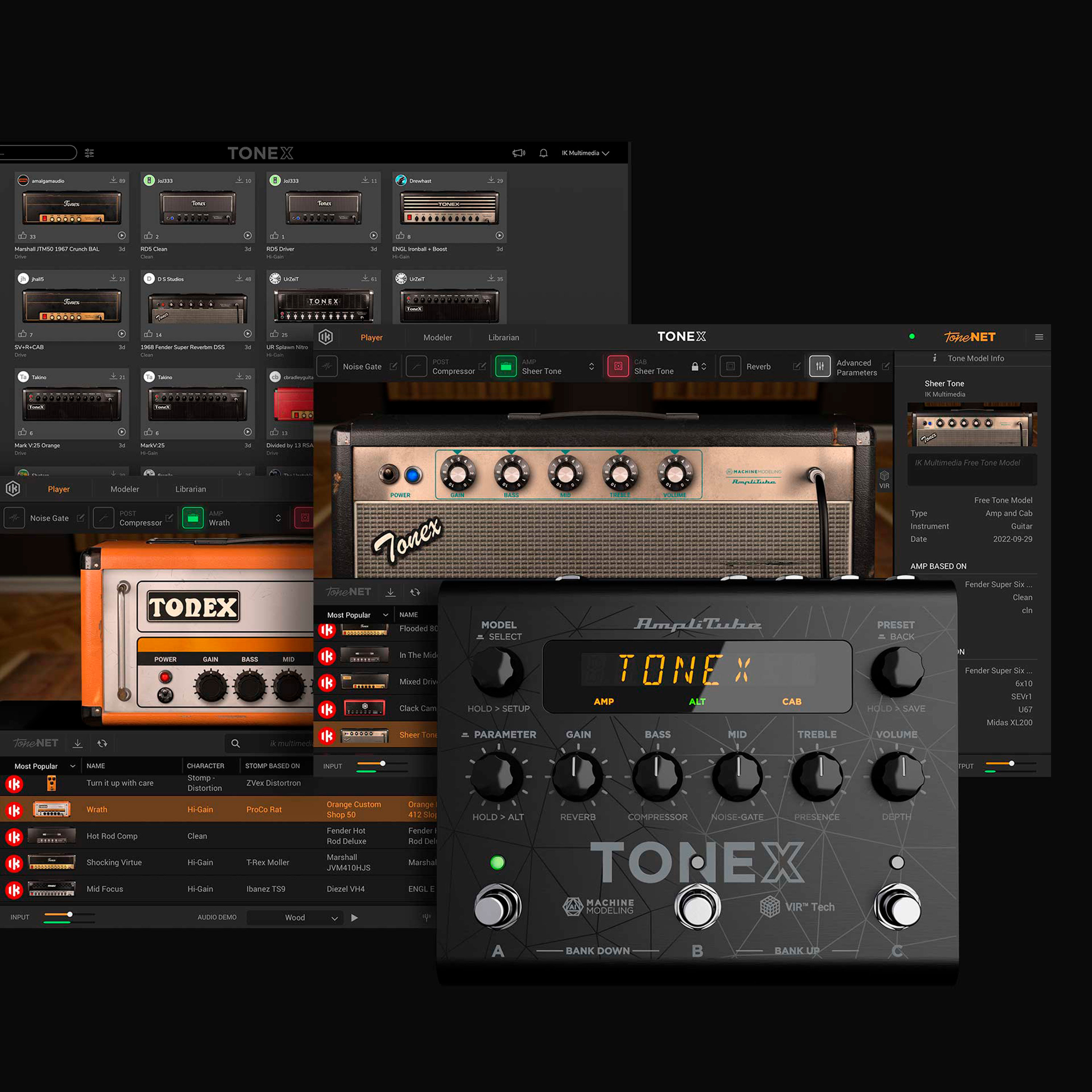 ToneX Pedal - Effets Guitare Electrique IK Multimédia SonoVente.com