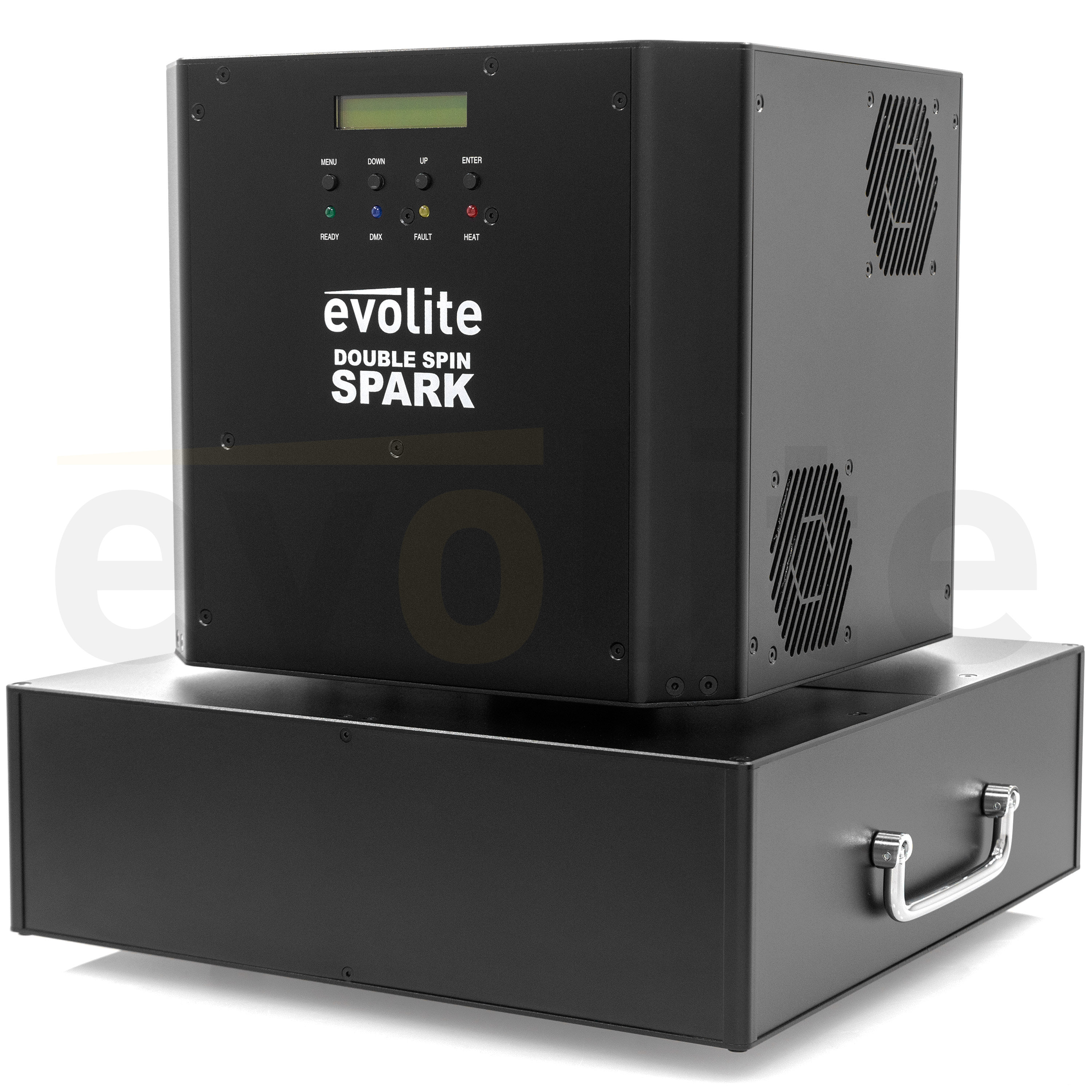 Evolite Double Spin Spark - Machine pyrotechnique SonoVente.com