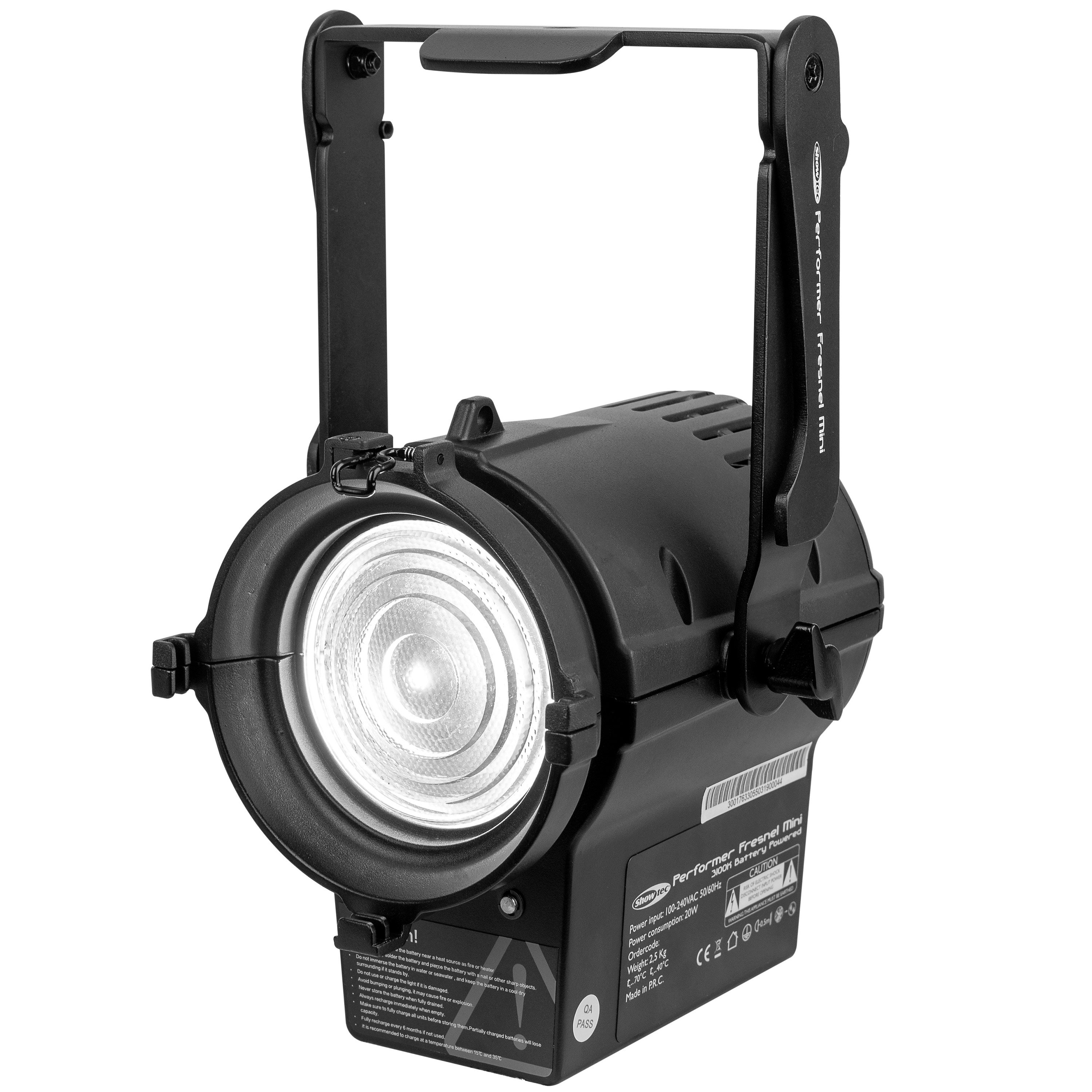 Showtec Performer Fresnel Mini Battery - Fresnel SonoVente.com