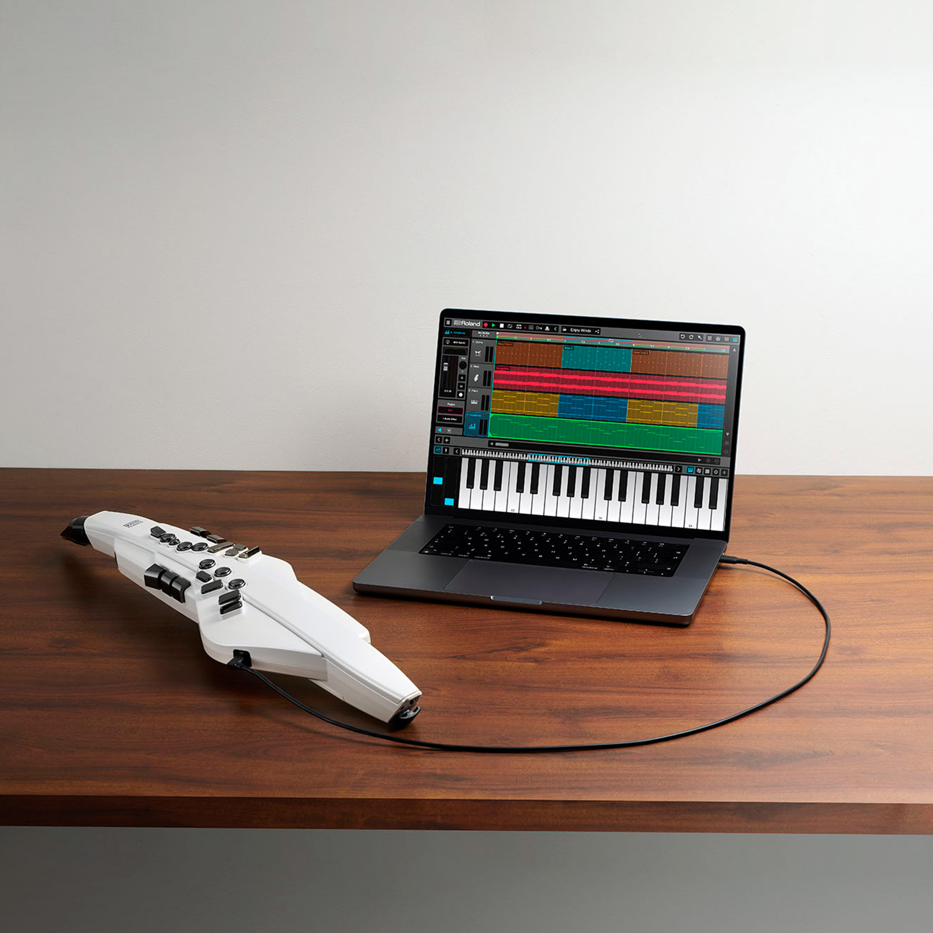 Roland AE-20W Aerophone Pearl White - Contrôleur MIDI SonoVente.com