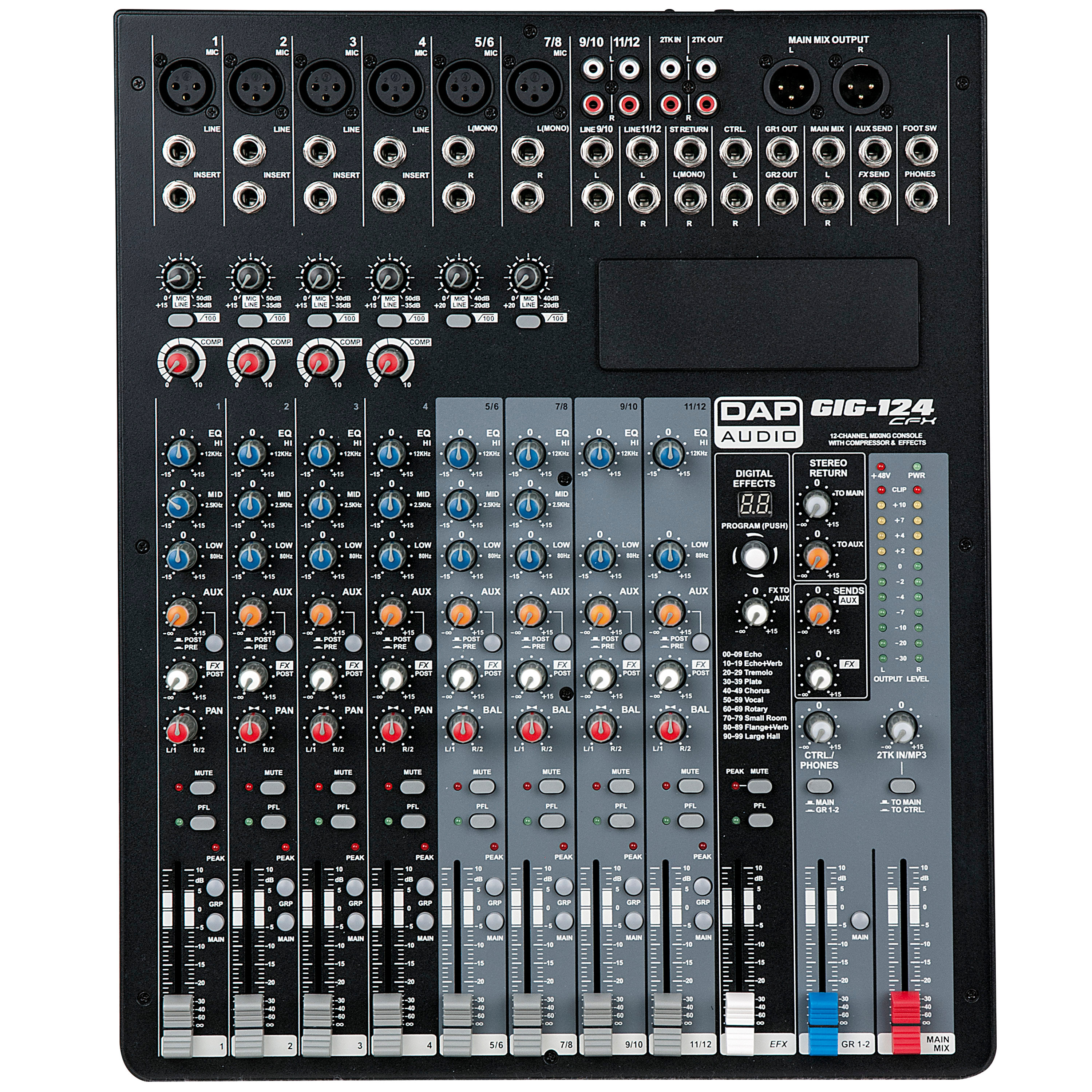 Dap GIG-124CFX - Console de mixage analogique SonoVente.com