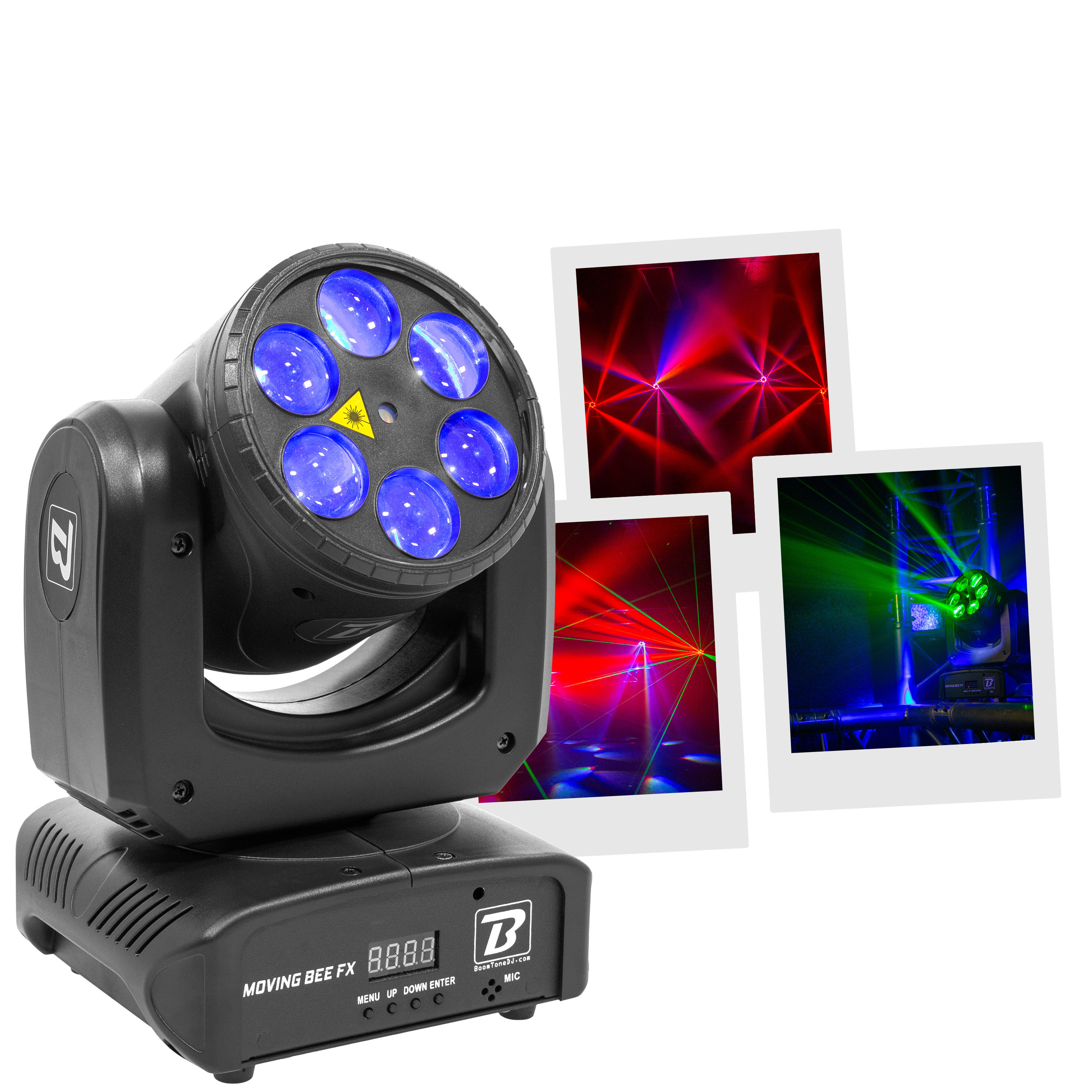 BoomTone DJ Moving Bee FX-LZR - Lyre Beam SonoVente.com