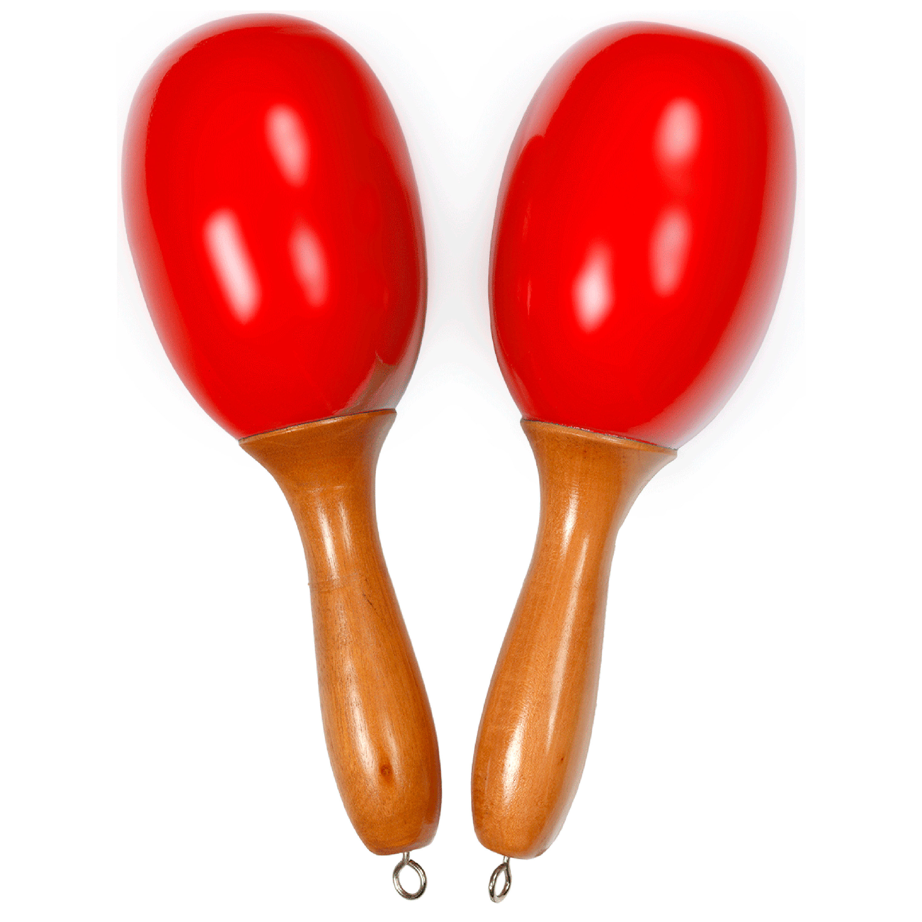 Tanga Maracas Rouge Large (la paire) - Percussions à main SonoVente.com