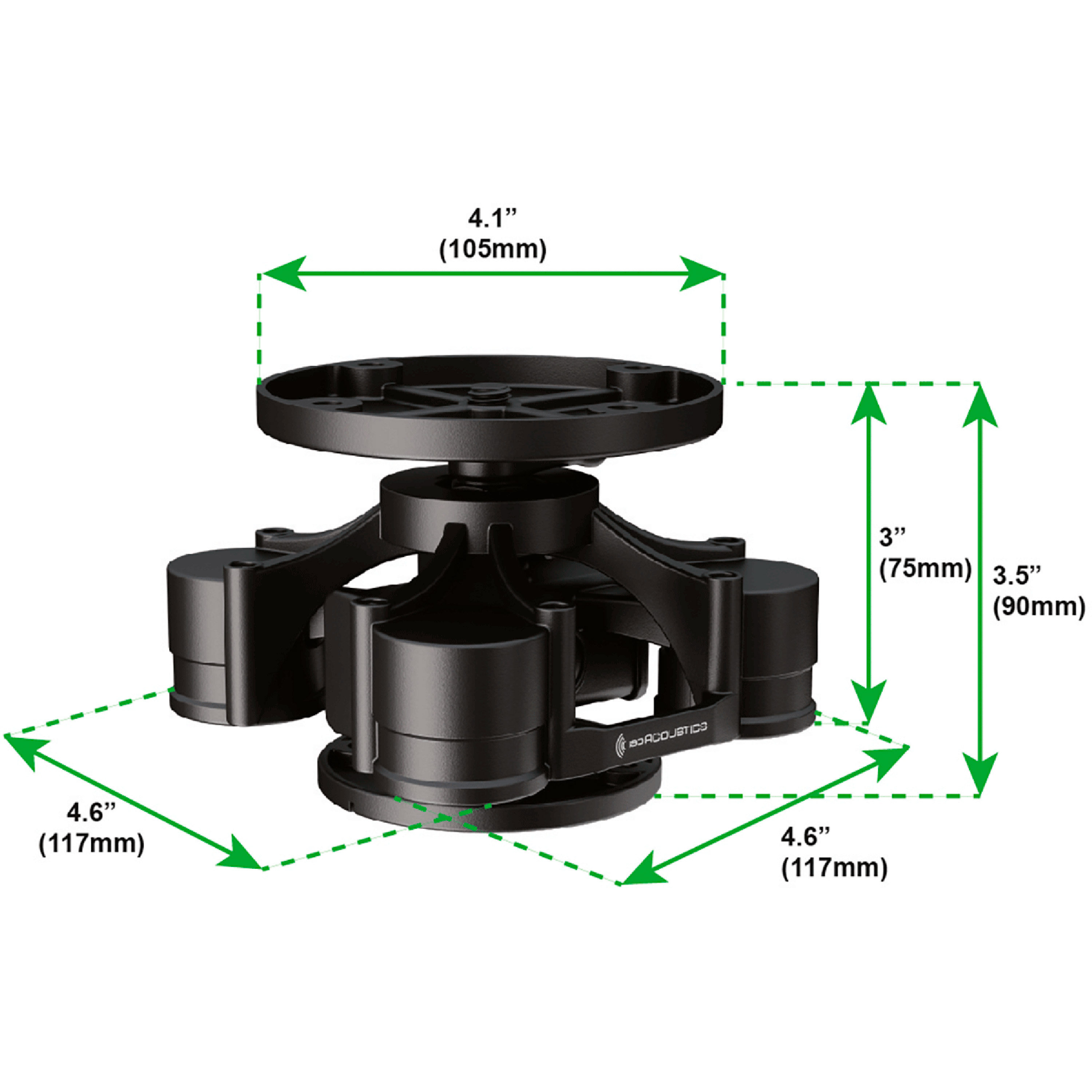 Isoacoustics V120 Mount Découpleur - Accessoires monitoring SonoVente.com