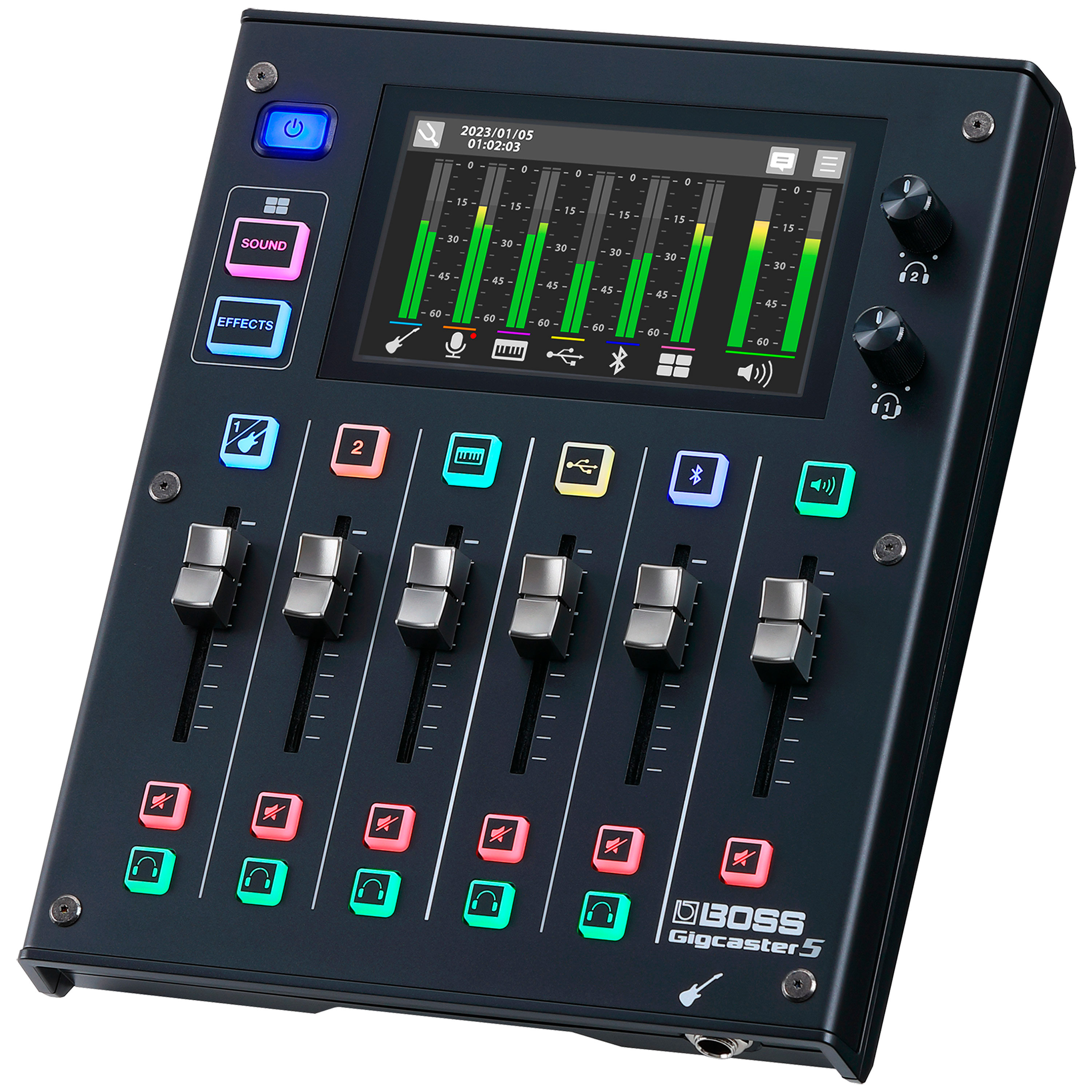Boss GCS-5 Gigcaster 5 Live Streaming Audio Mixer - Materiel streaming ...