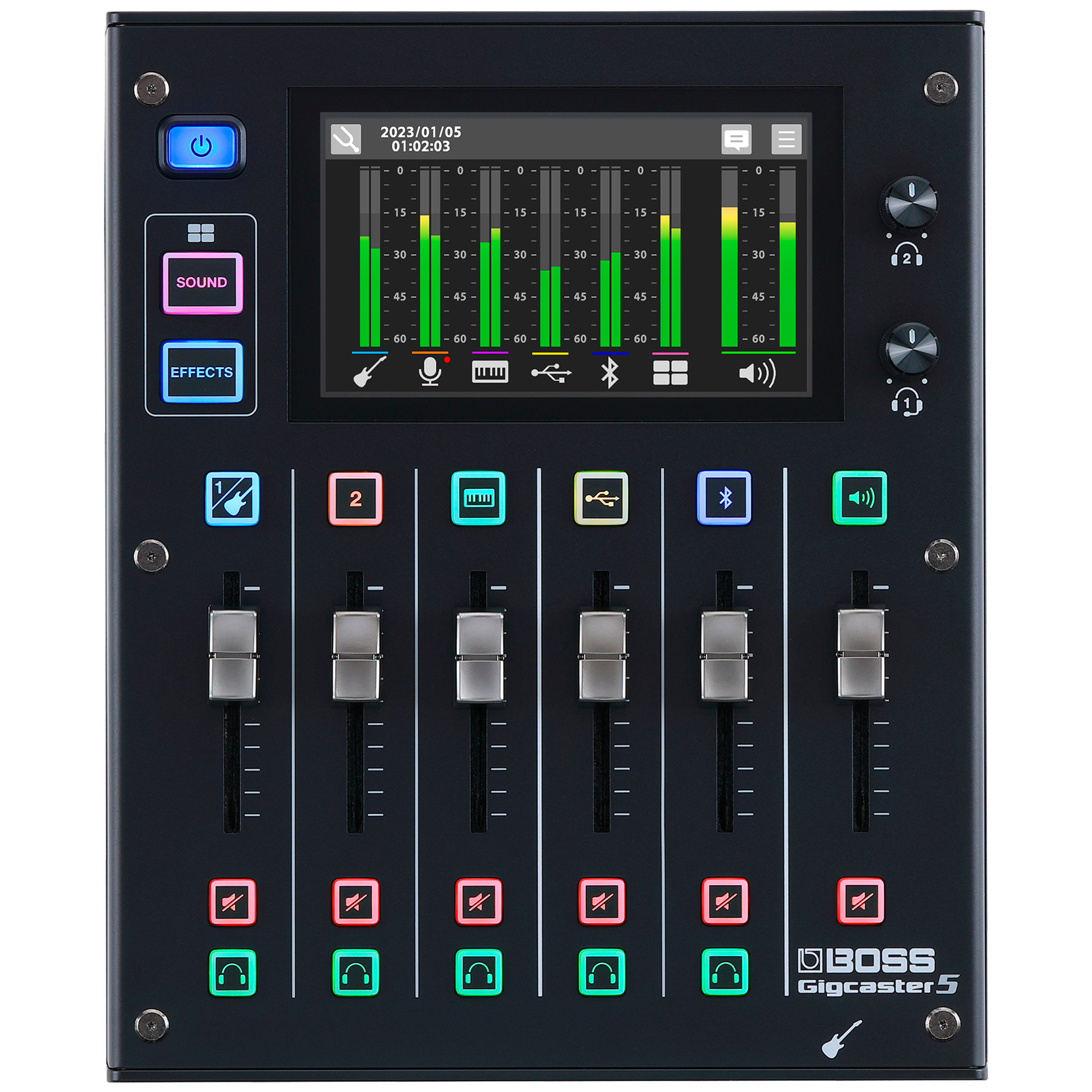 Boss GCS-5 Gigcaster 5 Live Streaming Audio Mixer - Materiel streaming ...