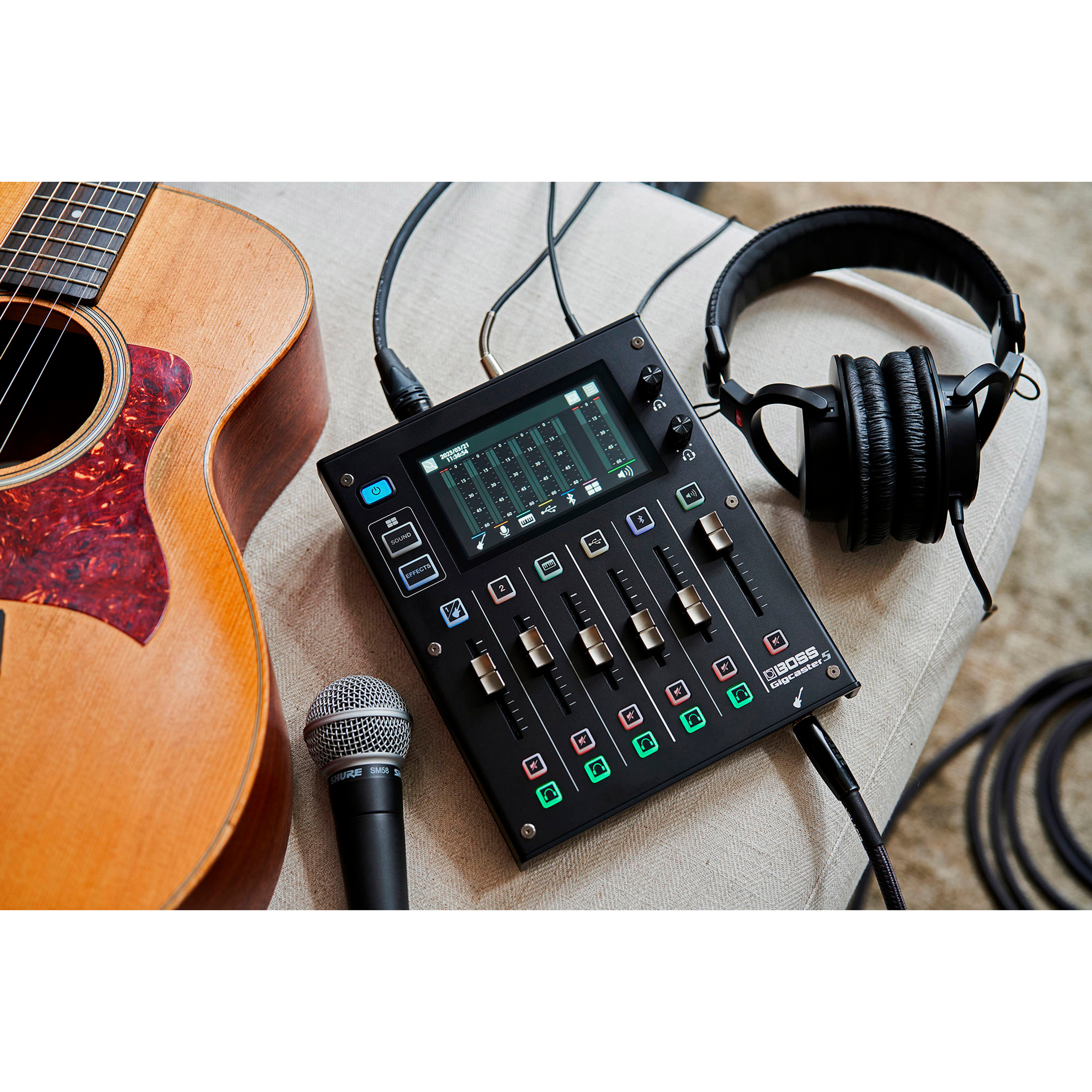 Boss GCS-5 Gigcaster 5 Live Streaming Audio Mixer - Materiel streaming ...