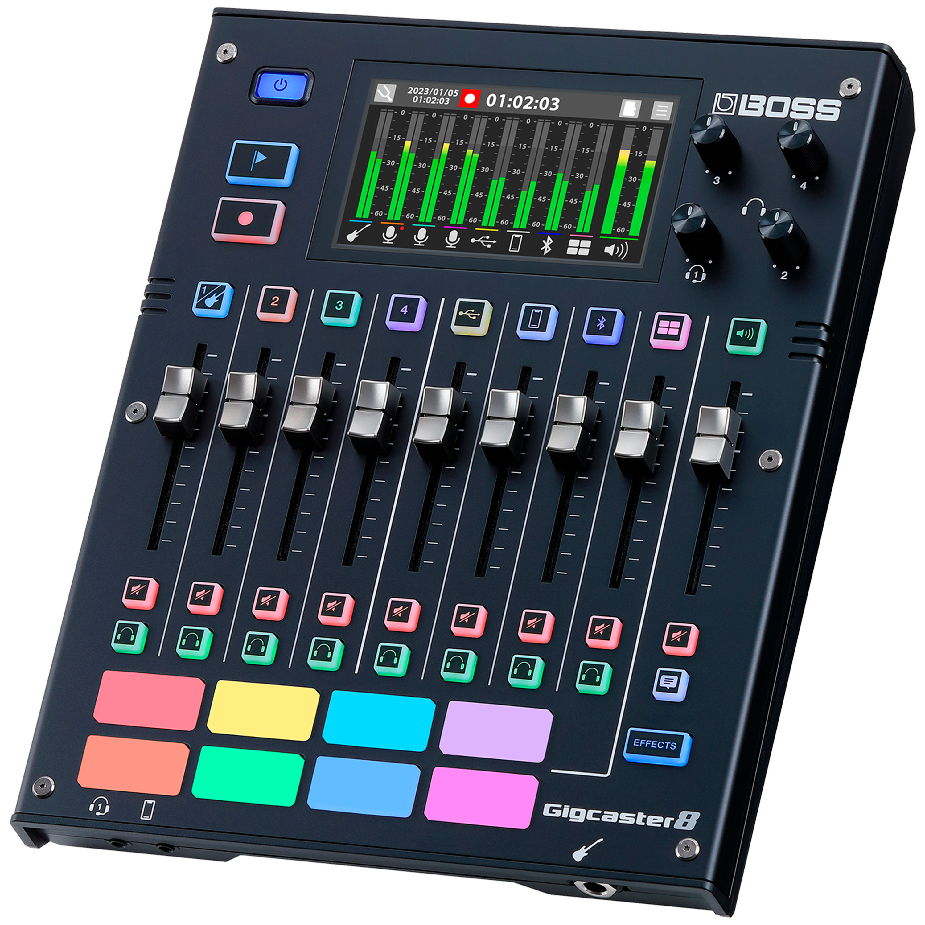 Boss GCS-8 Gigcaster 8 Live Streaming Audio Mixer - Materiel streaming ...