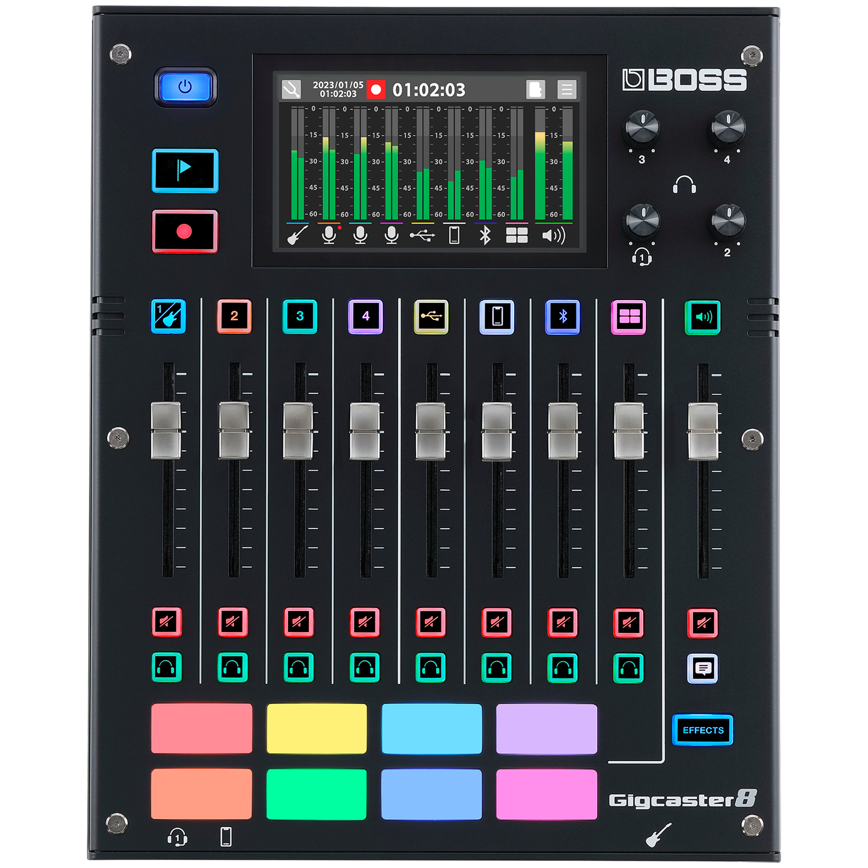 Boss GCS-8 Gigcaster 8 Live Streaming Audio Mixer - Materiel streaming ...