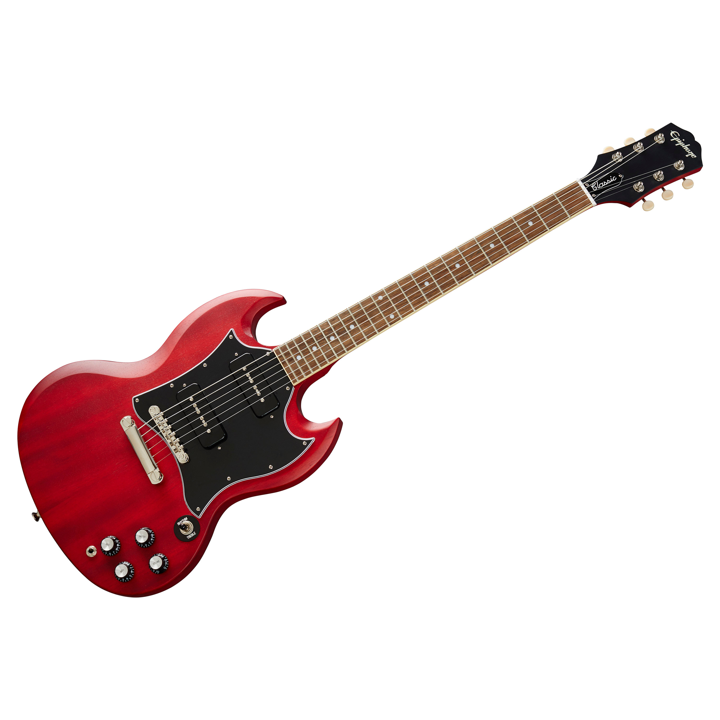 Epiphone SG Classic Worn P-90s Worn Cherry - Guitare double cut ...