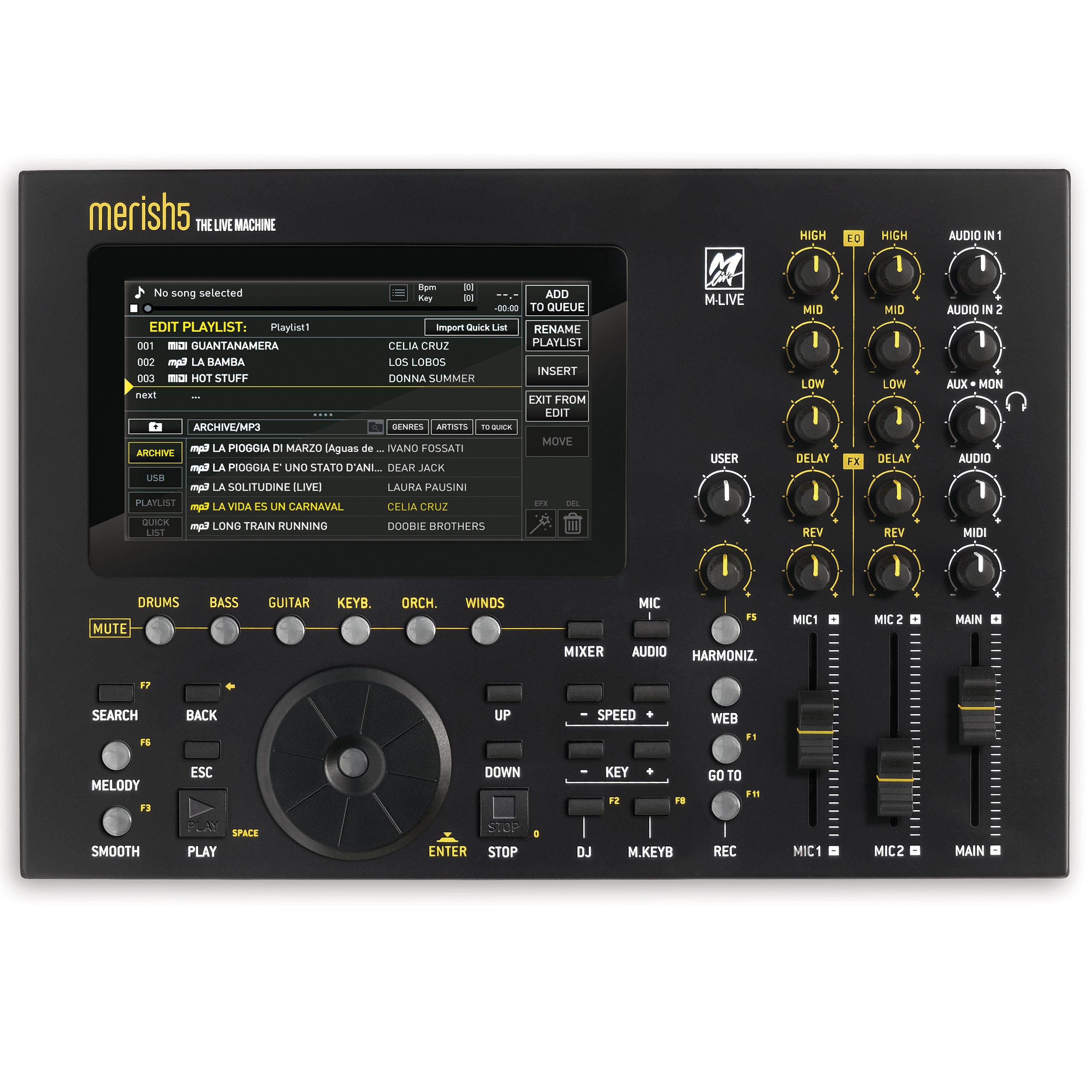 M-Live Merish 5+ Plus - Séquenceur et arrangeur SonoVente.com