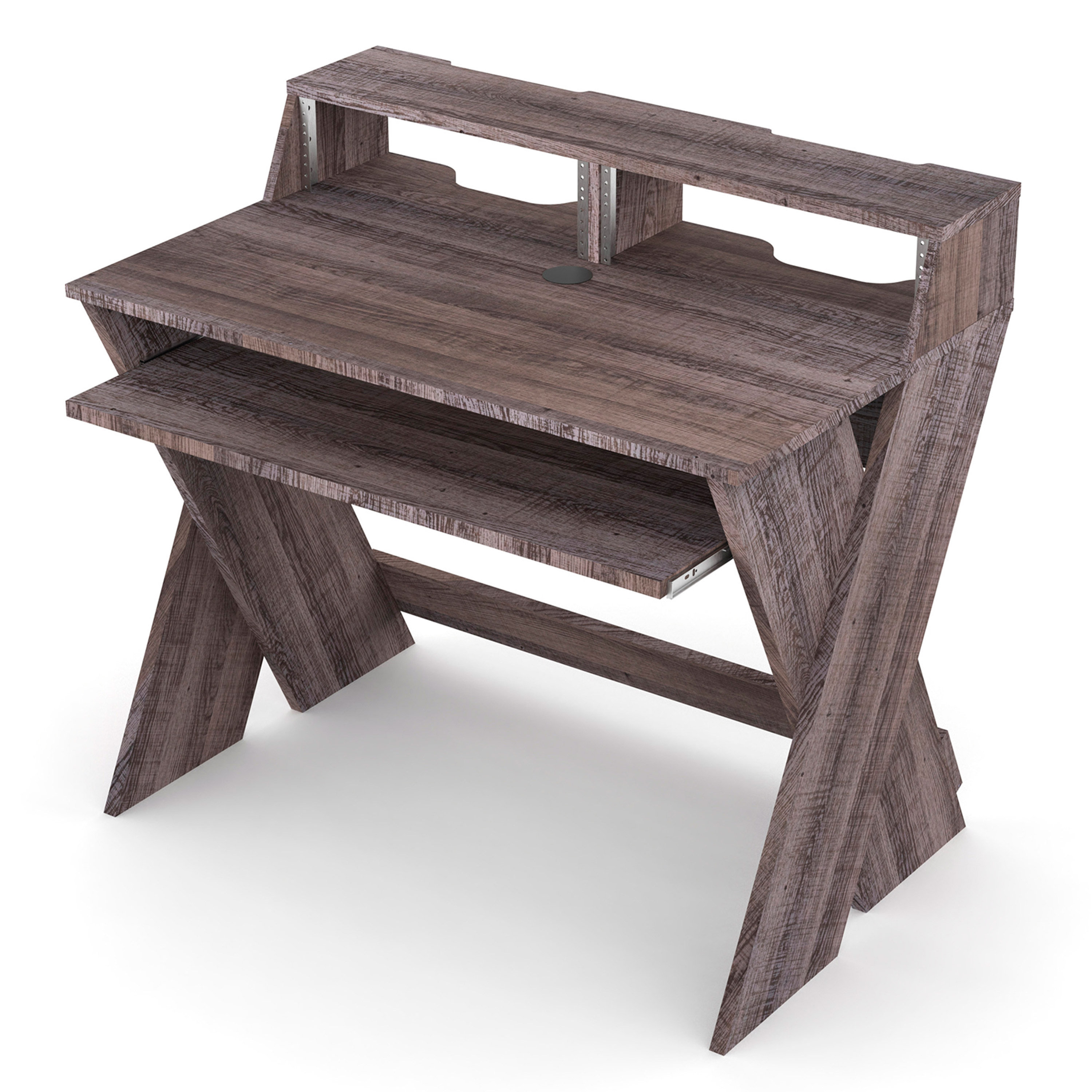 Glorious DJ Sound Desk Compact Walnut - Mobilier de studio SonoVente.com