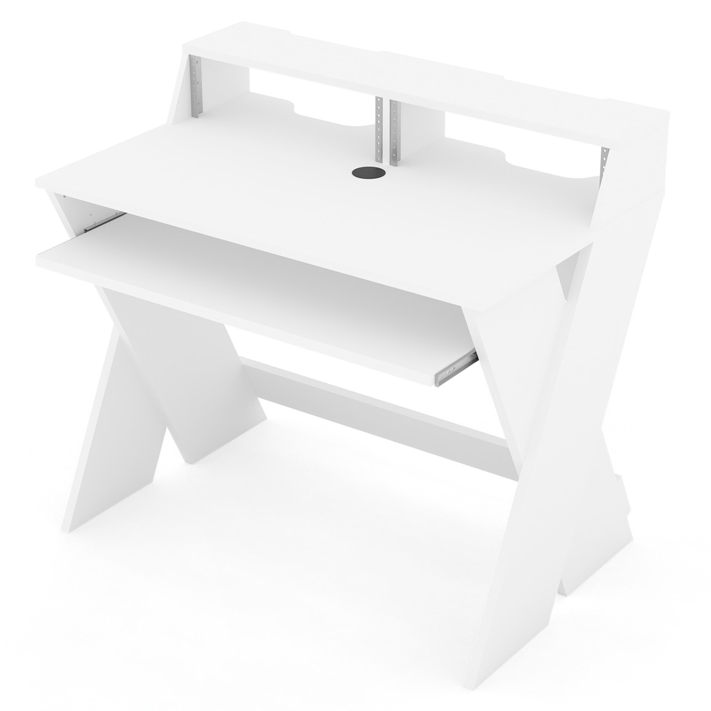 Glorious DJ Sound Desk Compact White - Meuble de studio SonoVente.com