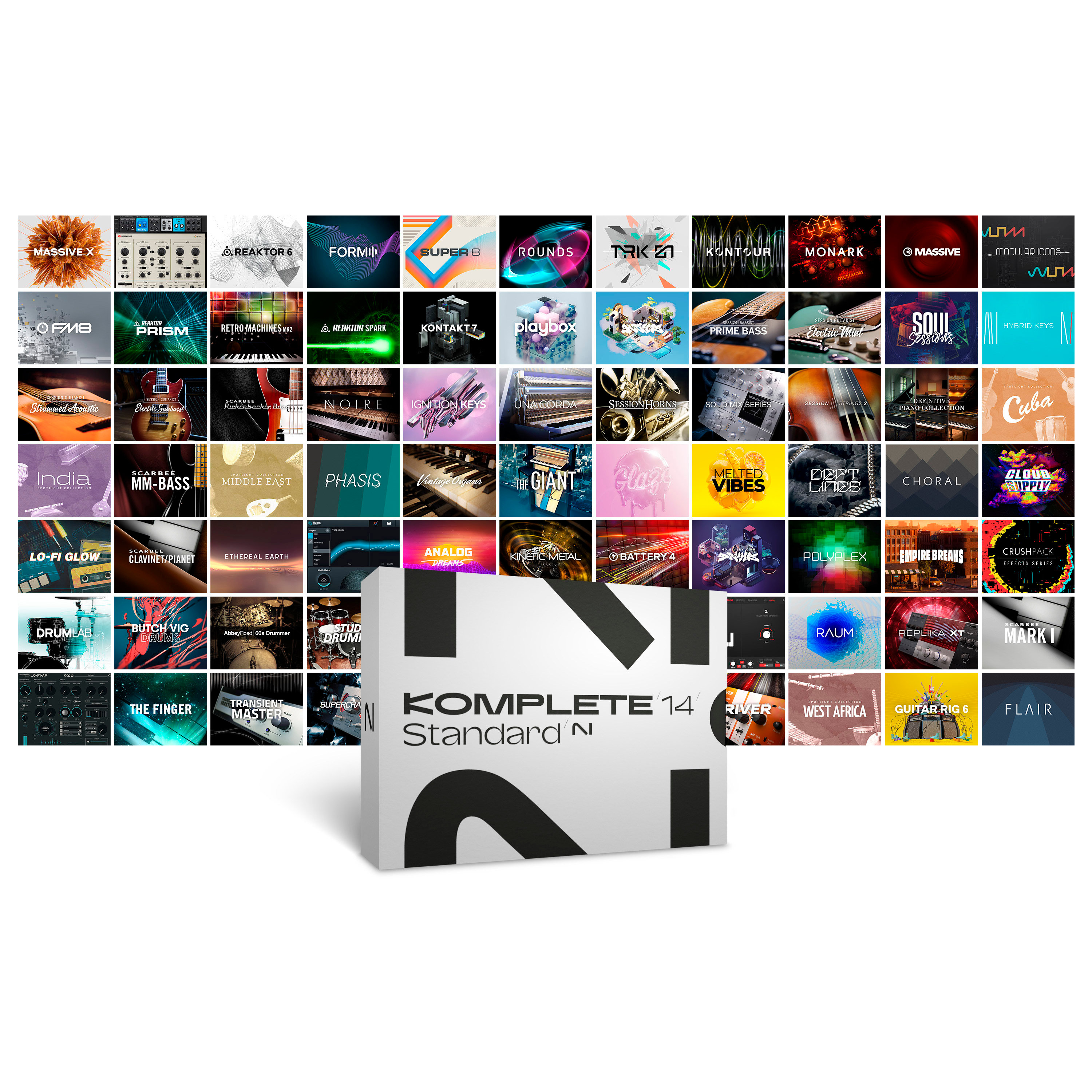 Native Instruments Komplete 14 Standard (version boîte) - Logiciel instruments virtuels ...