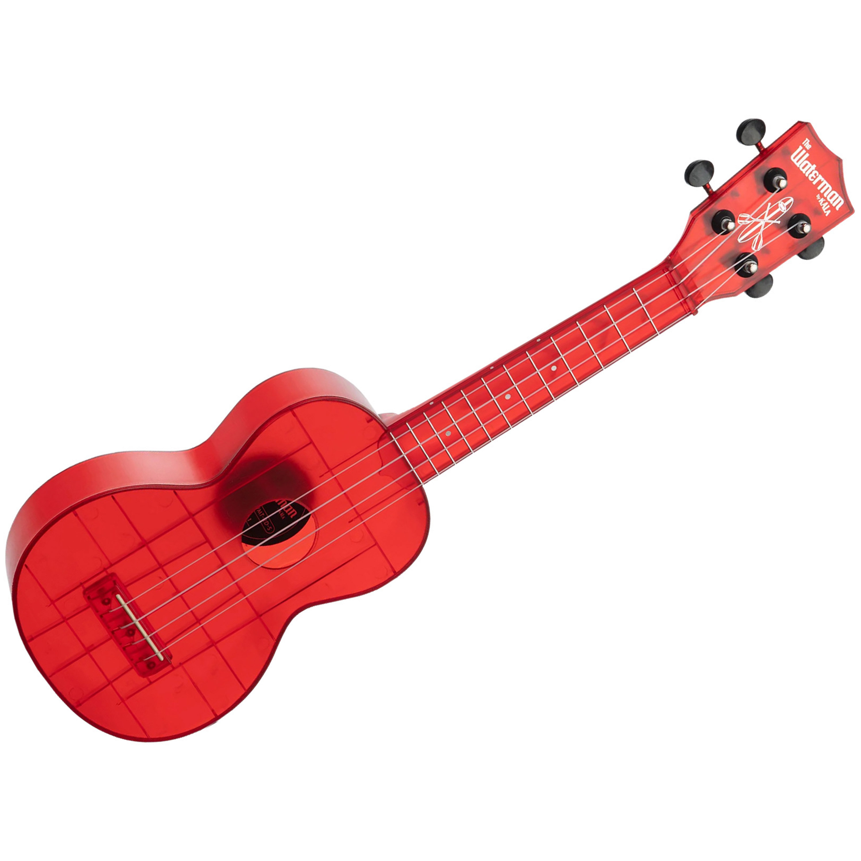 Kala Waterman Maritime Red Transparent Soprano - Ukulélé SonoVente.com