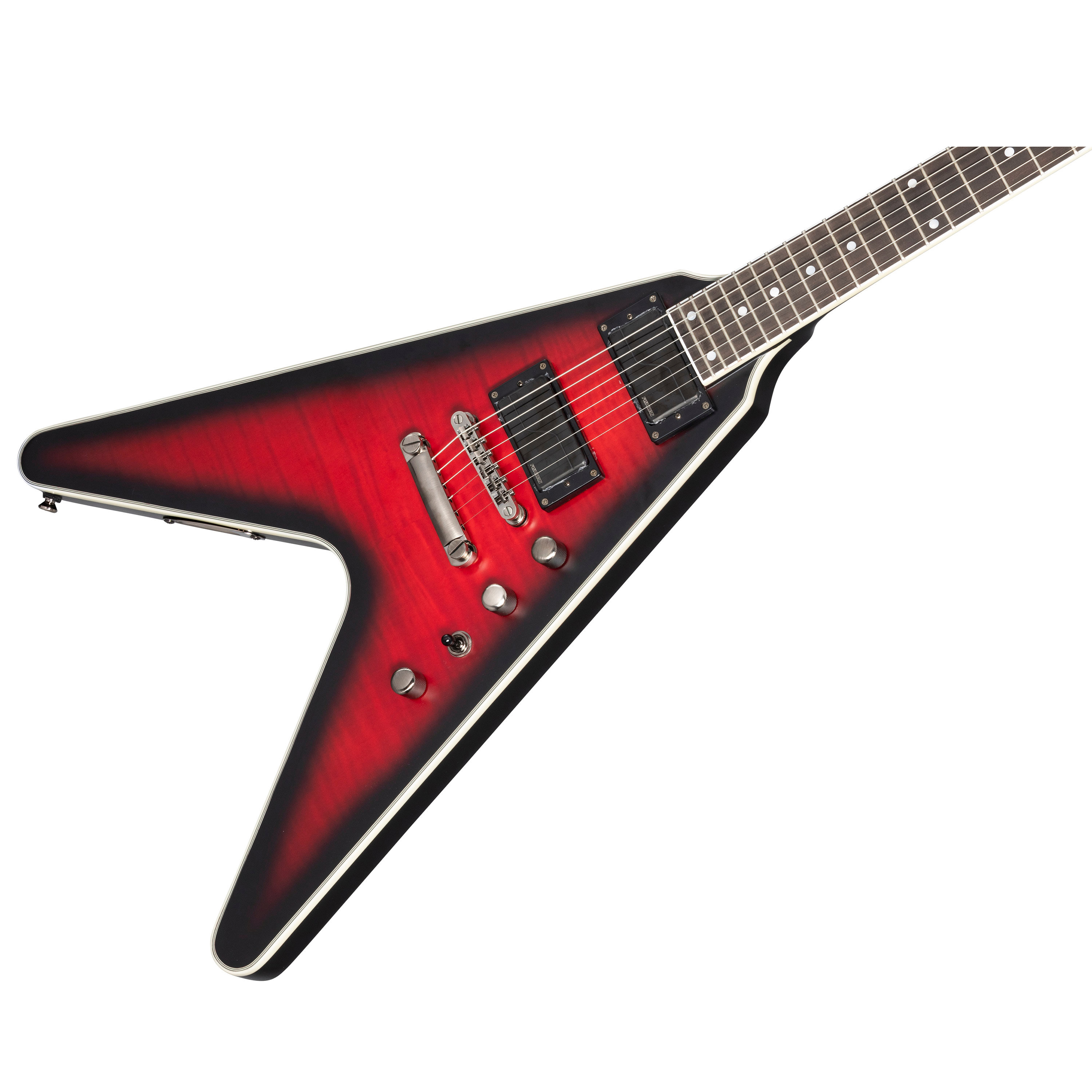 Epiphone Dave Mustaine Flying V Prophecy Aged Dark Red Burst - Guitare ...