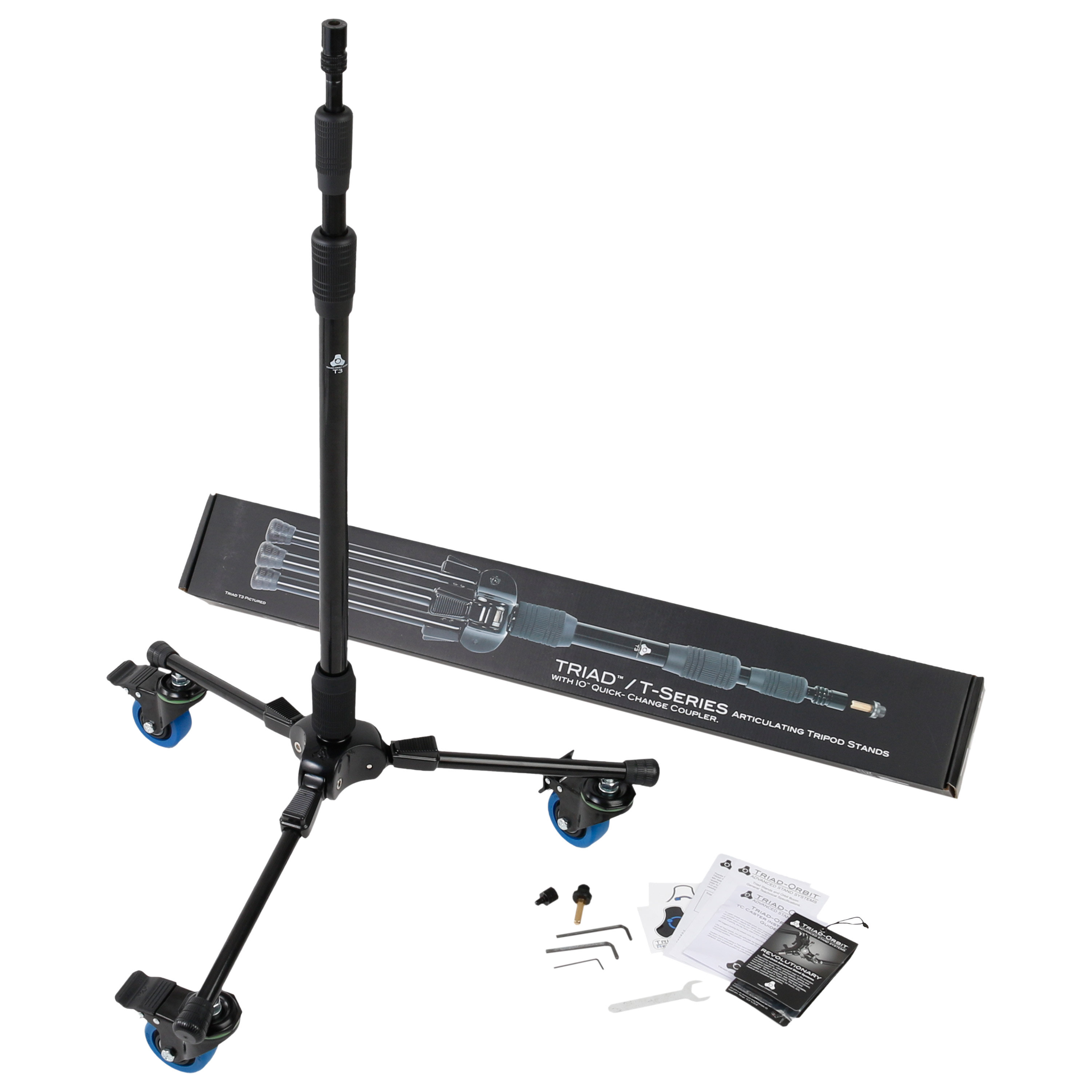 Triad-Orbit T2C Standard Tripod Stand with Casters - Pieds droits ...